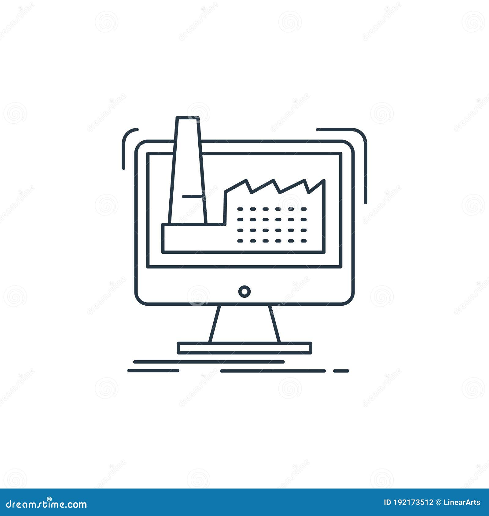 Manufacturing Icon Vector from D Printing and Communication Concept ...