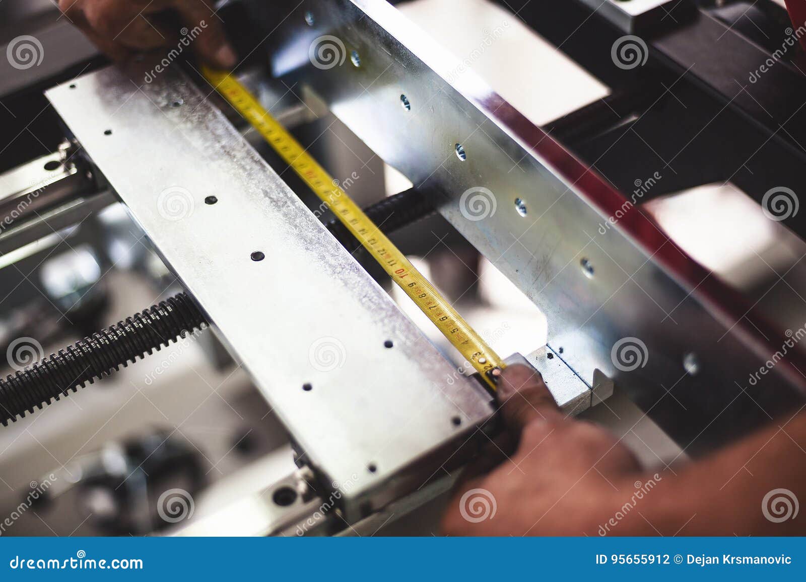 Manufacturing Industrial Machine Stock Photo - Image of metal, precise ...
