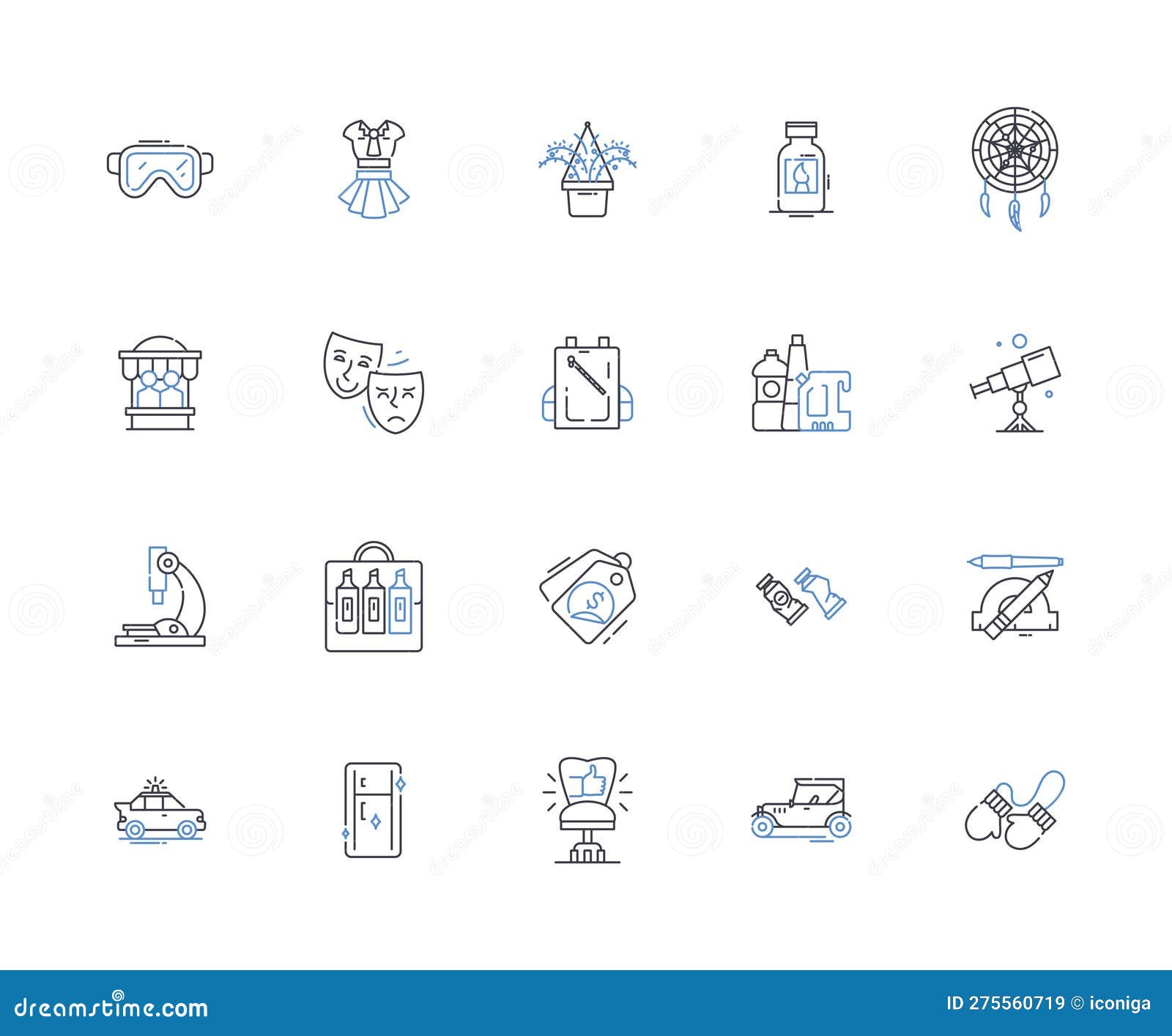 Manufacturing Industry Line Icons Collection. Assembly, Automation ...