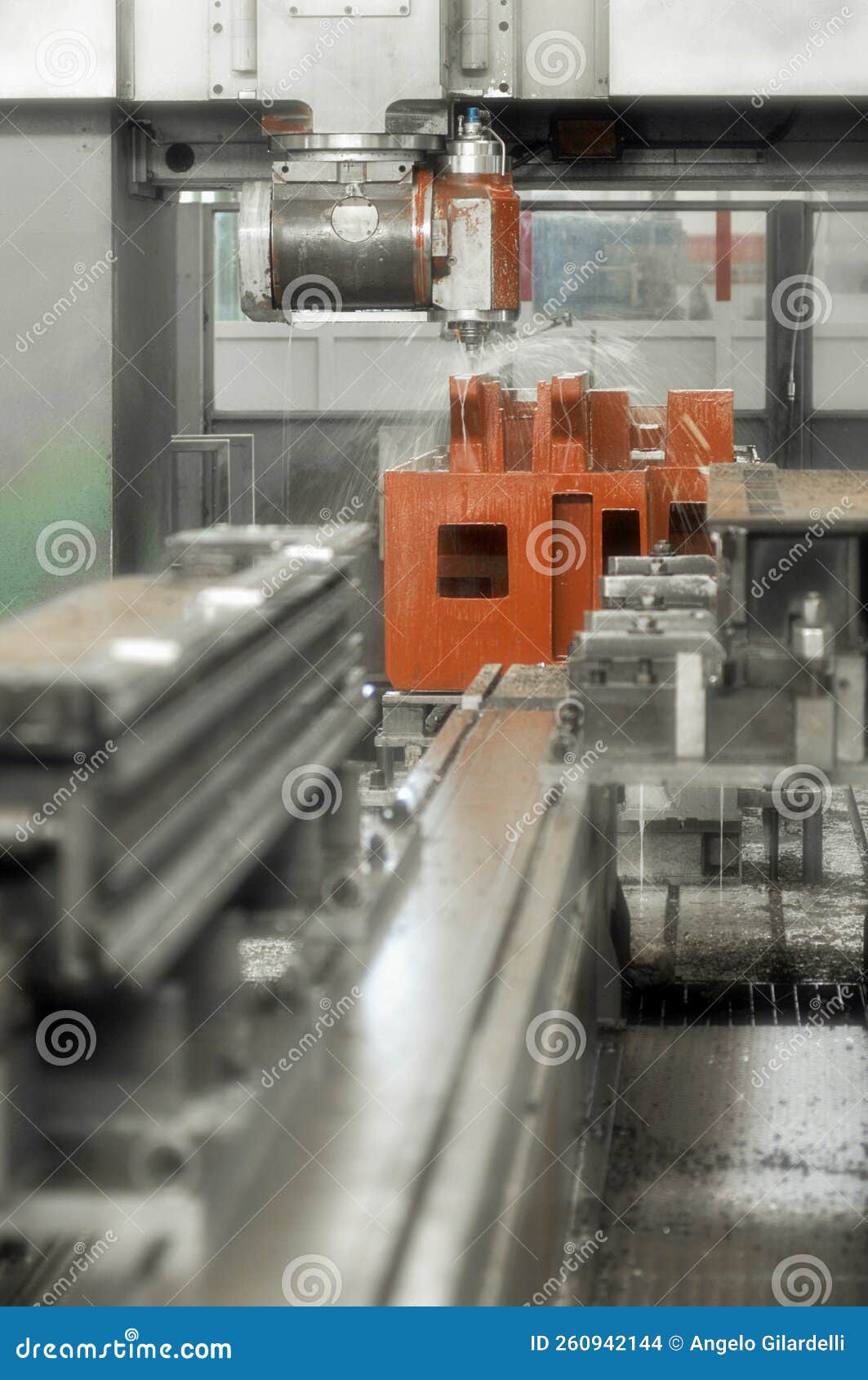 Manufacturing Industry, Numerical Control Lathe for the Processing of ...