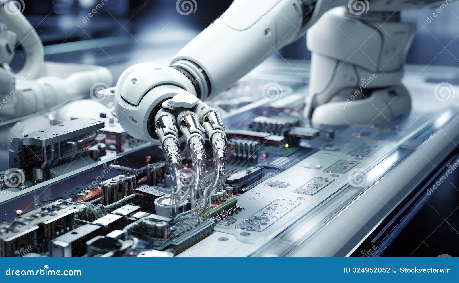 Manufacturing Information Technology White Stock Illustration ...