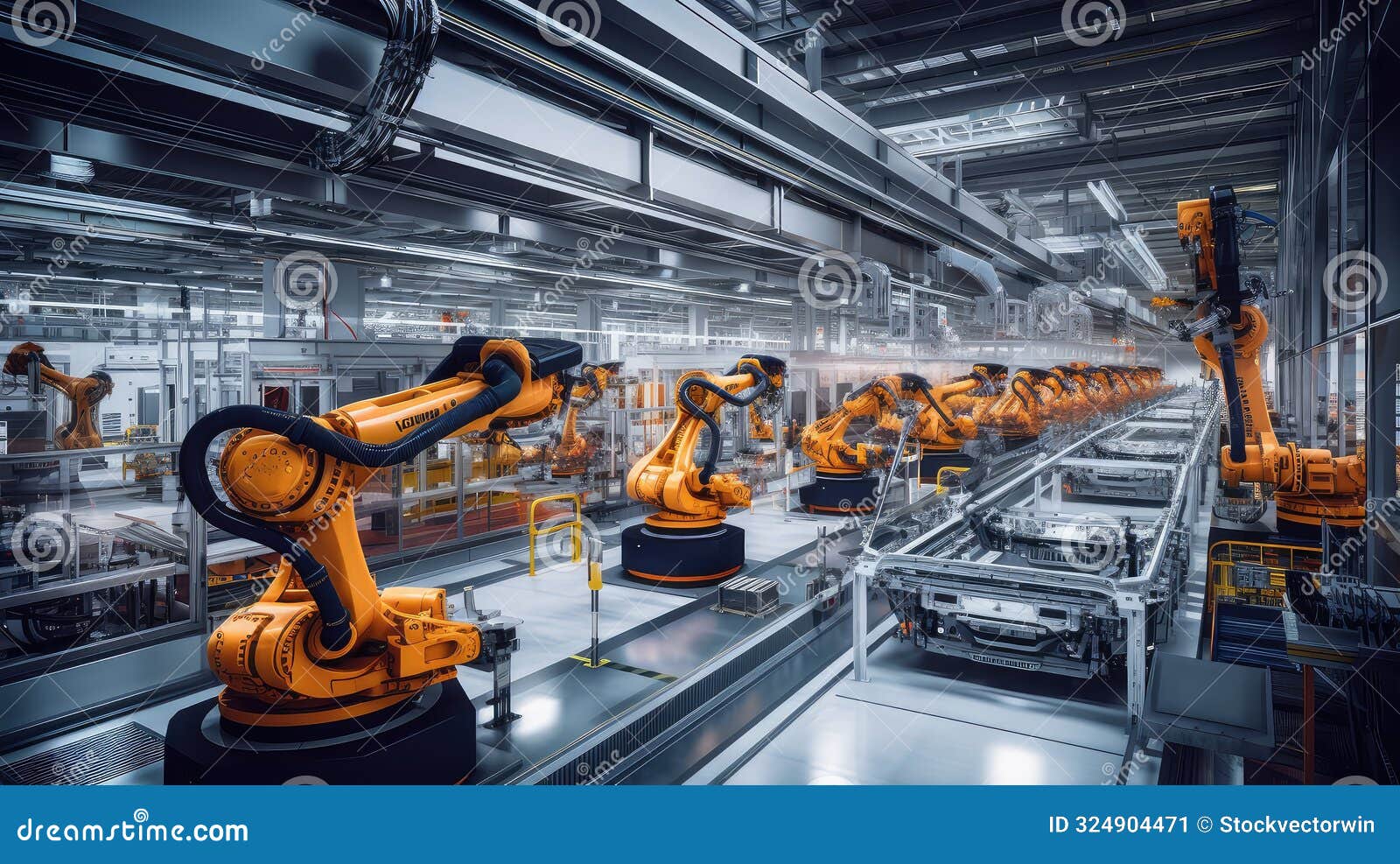 Manufacturing Infrastructure Technology Stock Illustration ...