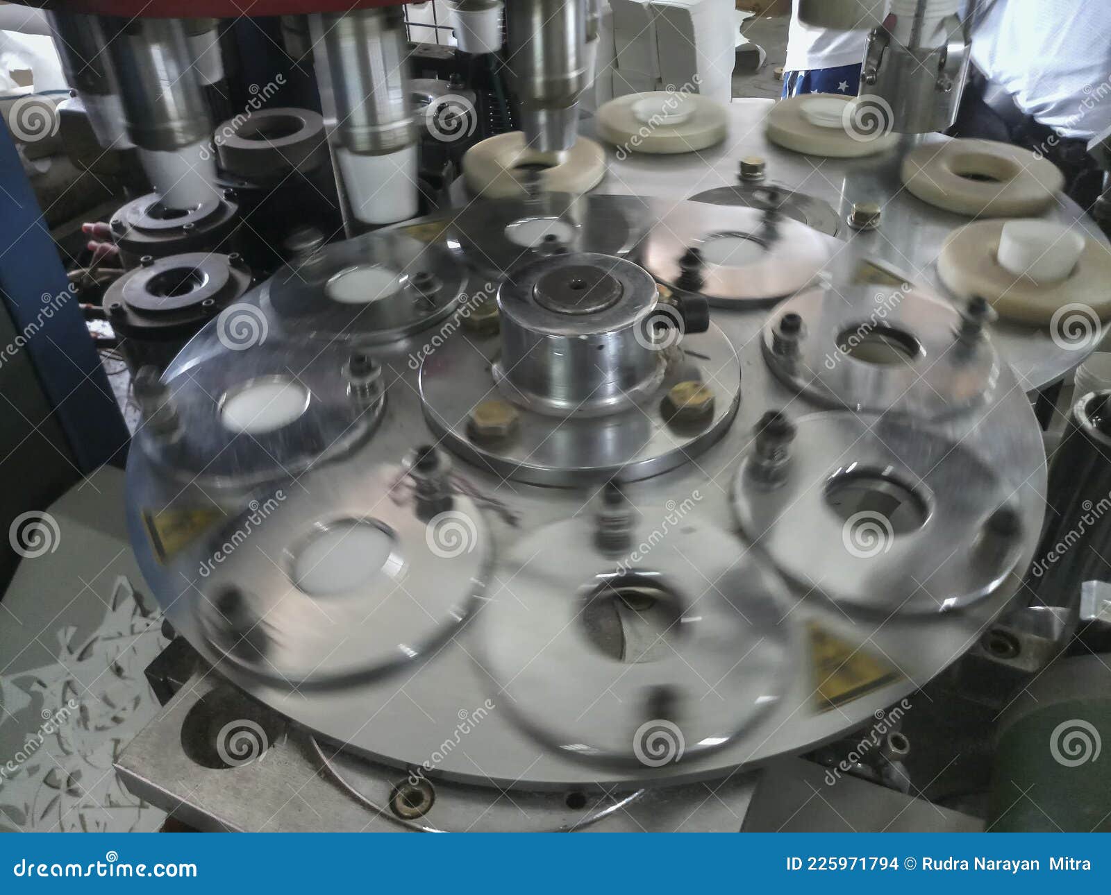 Manufacturing of Paper Cups in Manufacturing Unit Stock Photo - Image ...