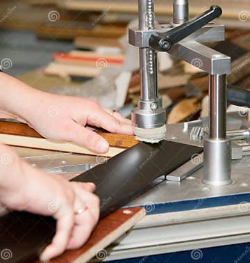 Manufacturing of a Picture Frame Stock Photo - Image of fastening ...