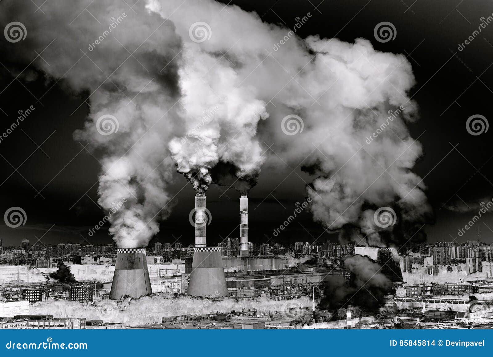 Manufacturing Plant. Industrial Landscape. Royalty-Free Stock Image ...
