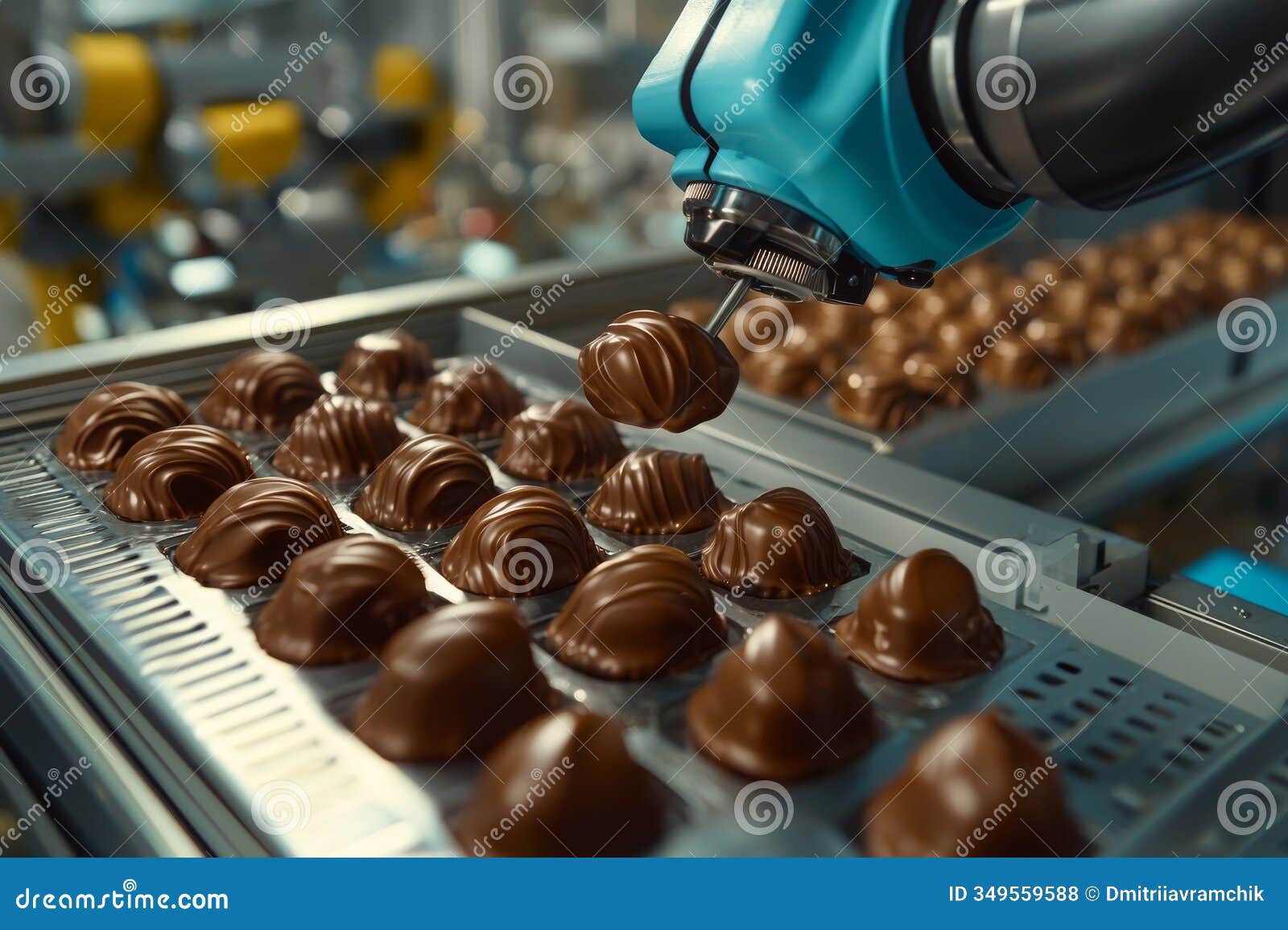 During the Manufacturing Process of Chocolate, an Automated Line is ...