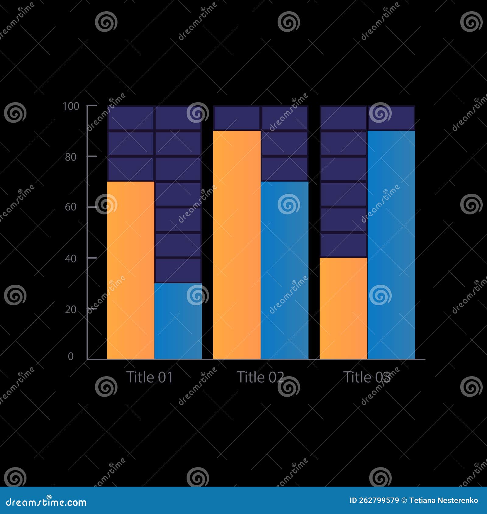 Manufacturing Process Efficiency Infographic Chart Template for Dark ...