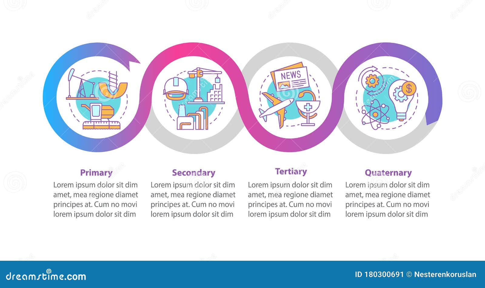 Manufacturing Process Vector Infographic Template. Business ...