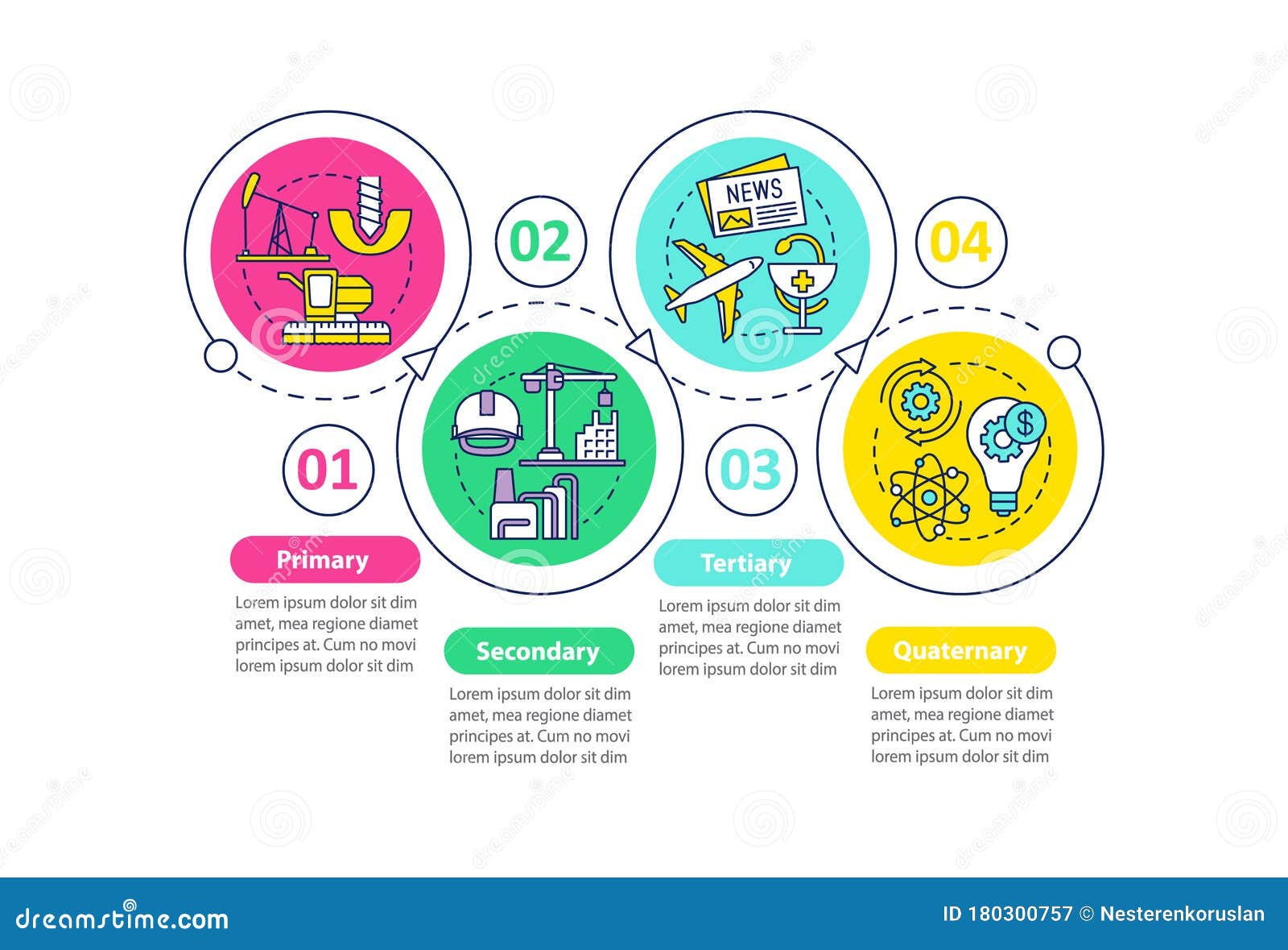 Manufacturing Process Vector Infographic Template. Business ...