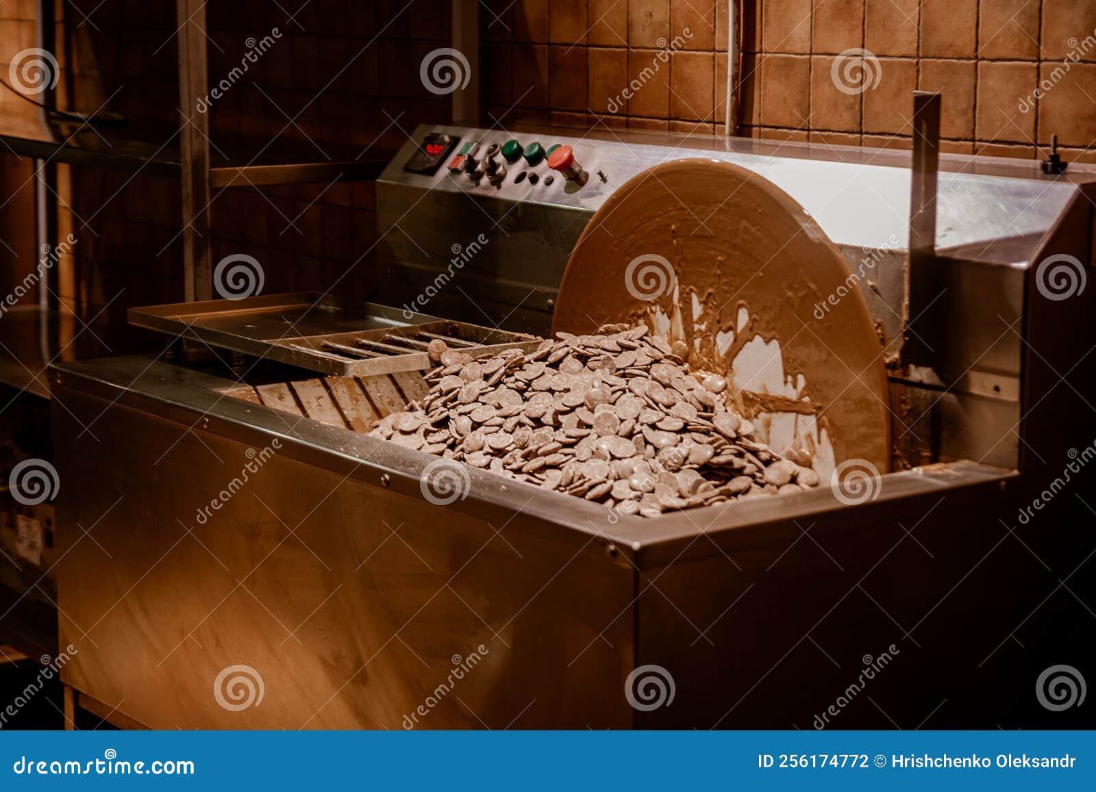 Manufacturing and Production of Chocolate Stock Photo - Image of ...