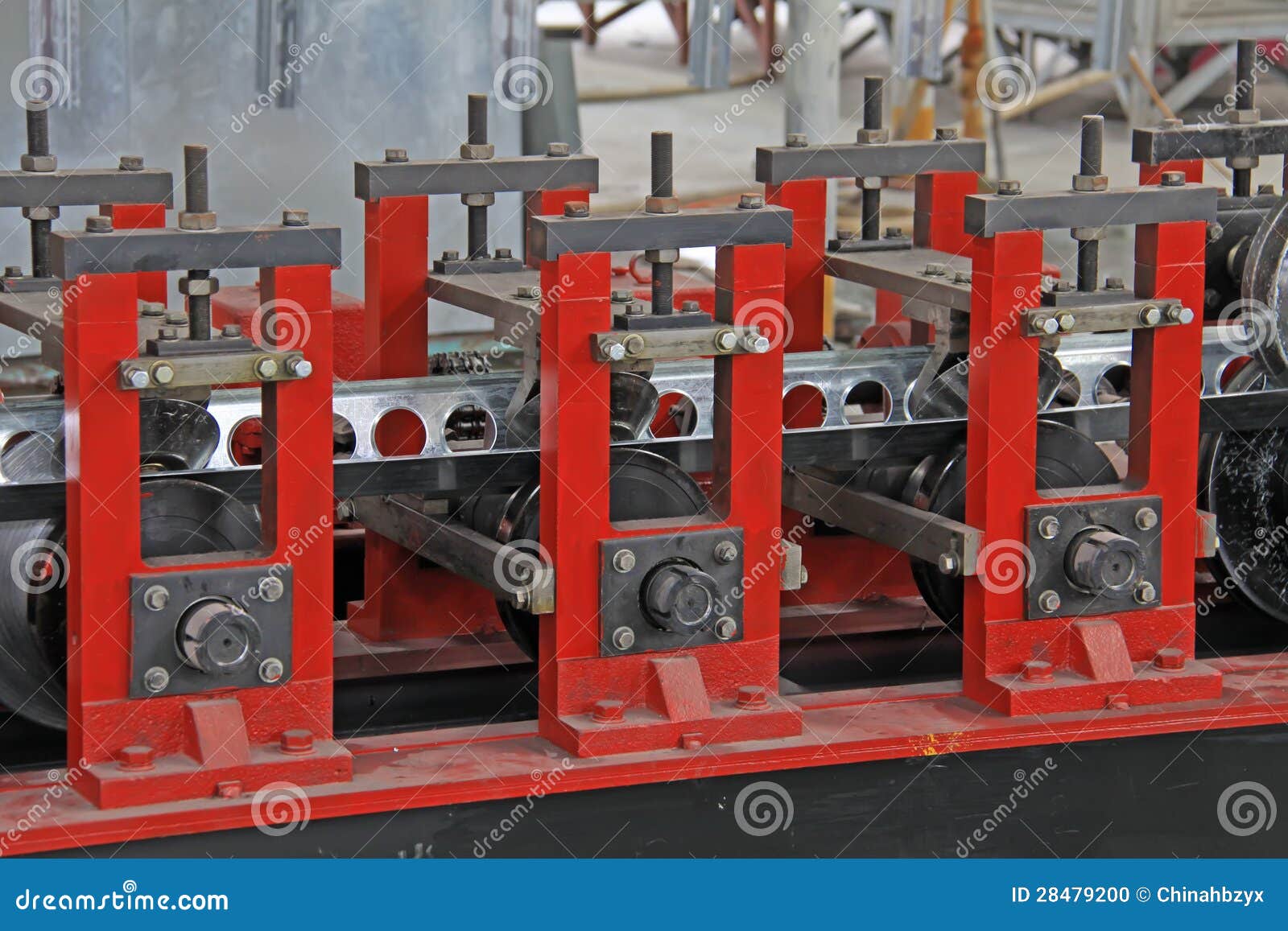 Manufacturing Production Equipment Feature Stock Photo - Image of gray ...