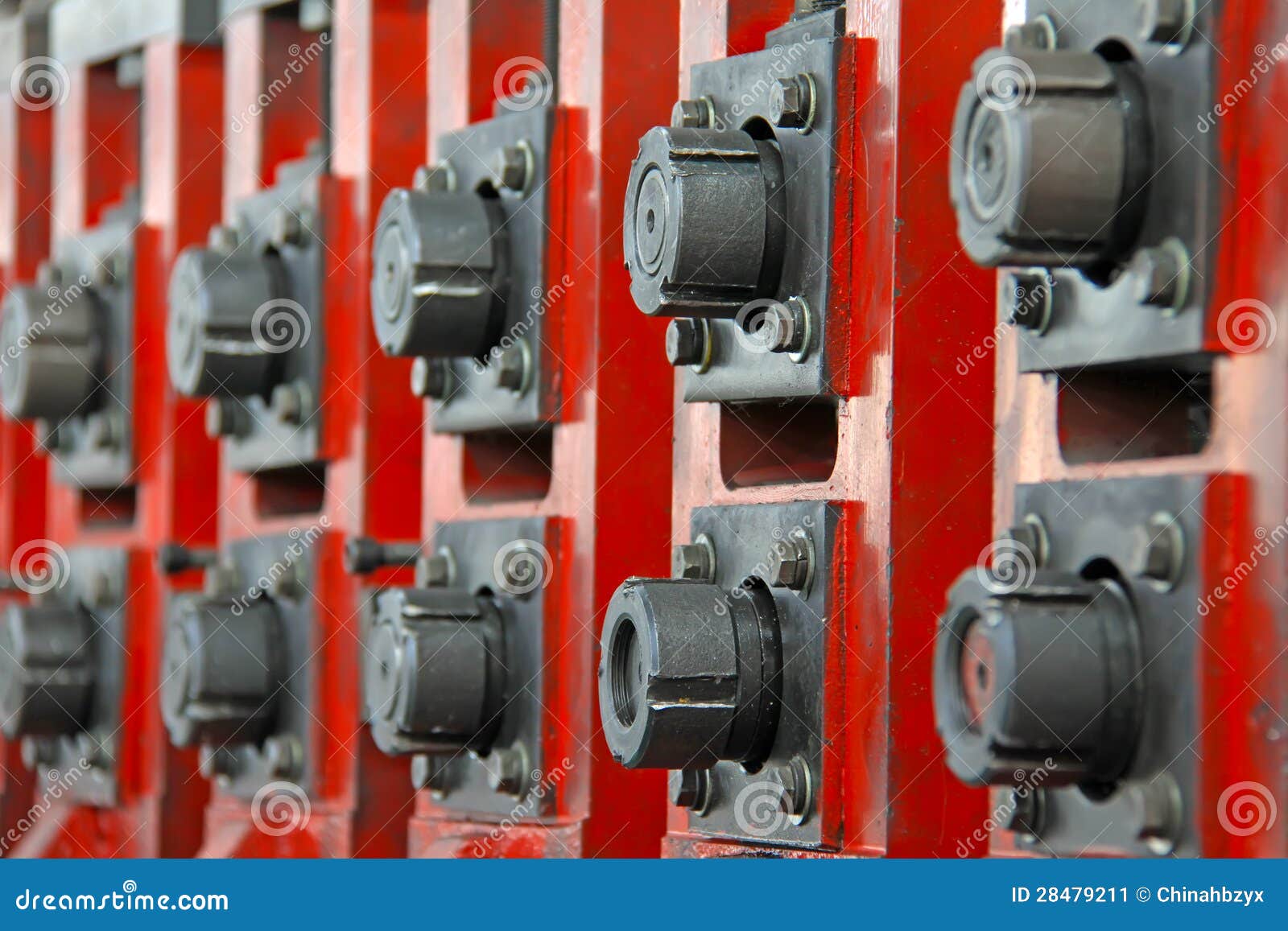 Manufacturing Production Equipment Feature Stock Image - Image of lever ...