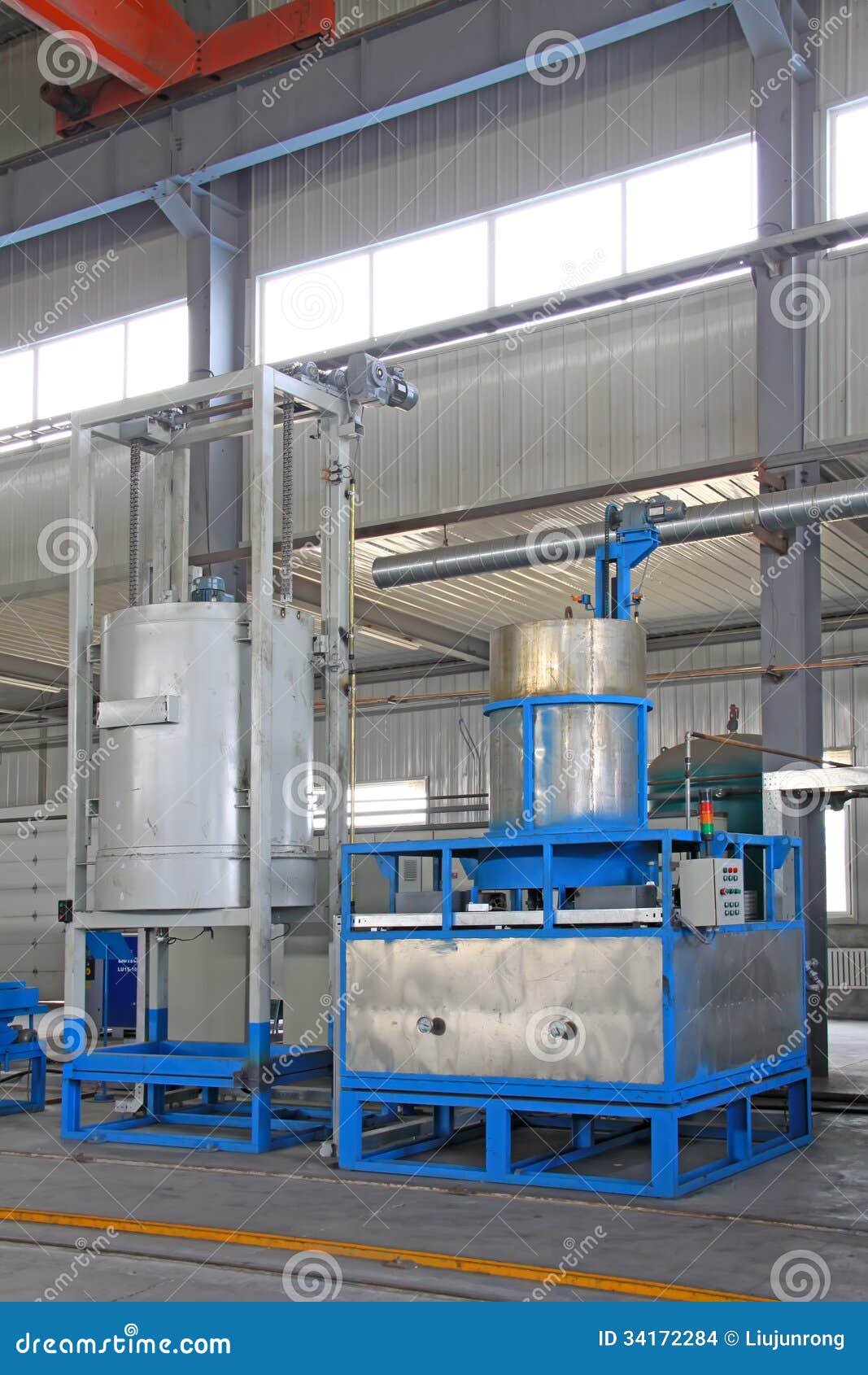 Manufacturing Production Line Filling Equipment Stock Photo - Image of ...
