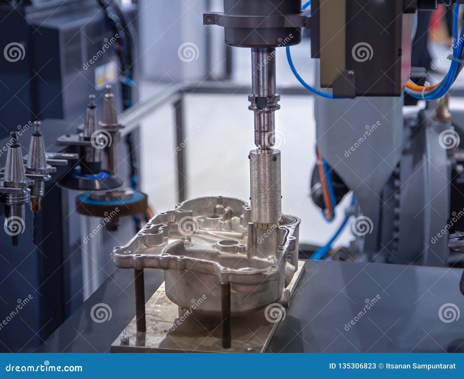 Manufacturing Robotic Machining Operation Stock Image - Image of plant ...
