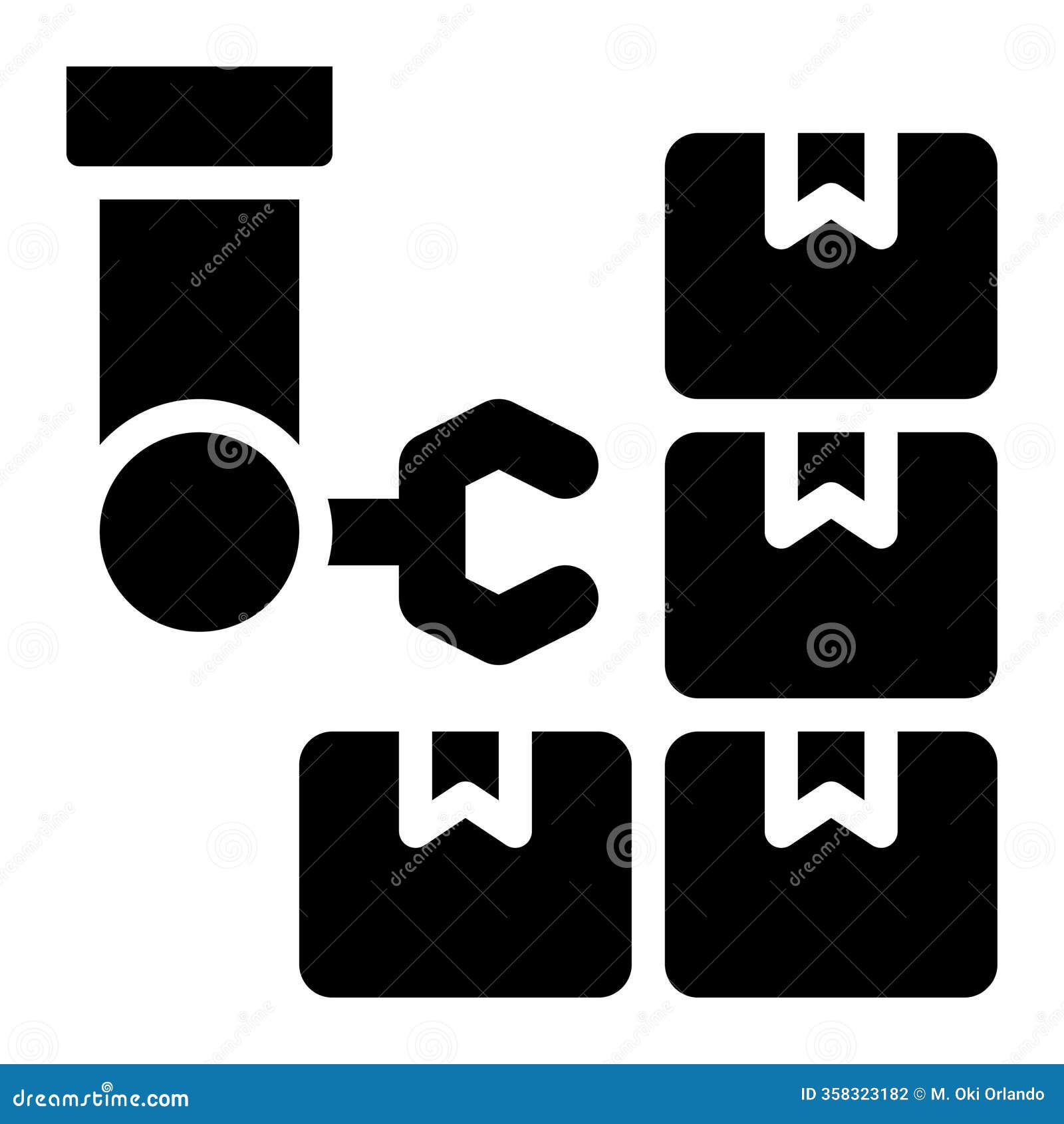 Mass Production, Weight Icon - Vector. Simple Element Illustration From ...