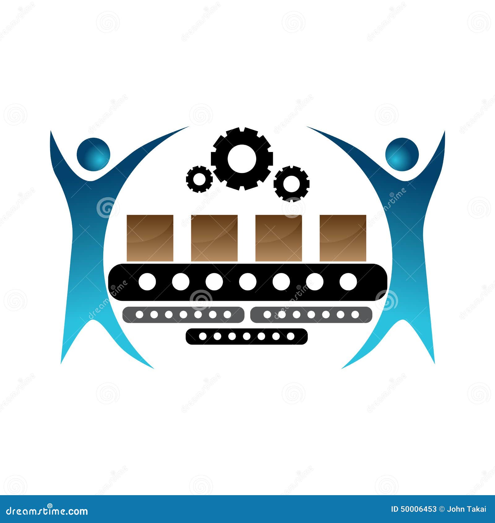 Manufacturing Team Icon stock vector. Illustration of belt - 50006453