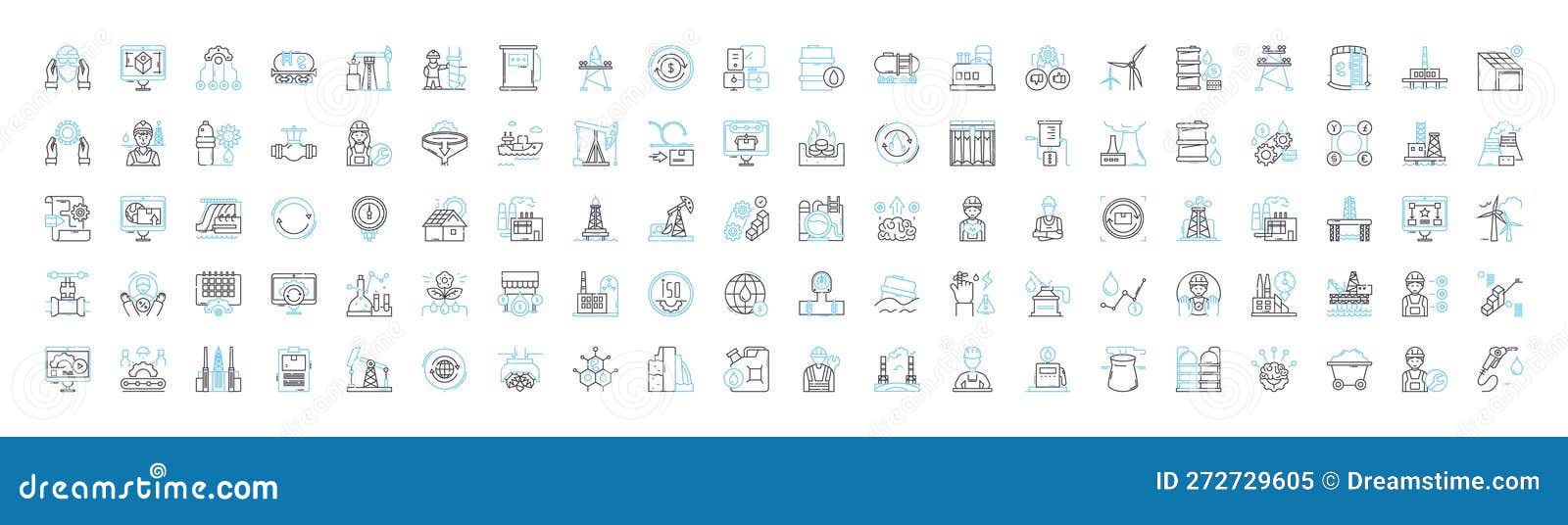 Manufacturing Vector Line Icons Set. Manufacturing, Production ...