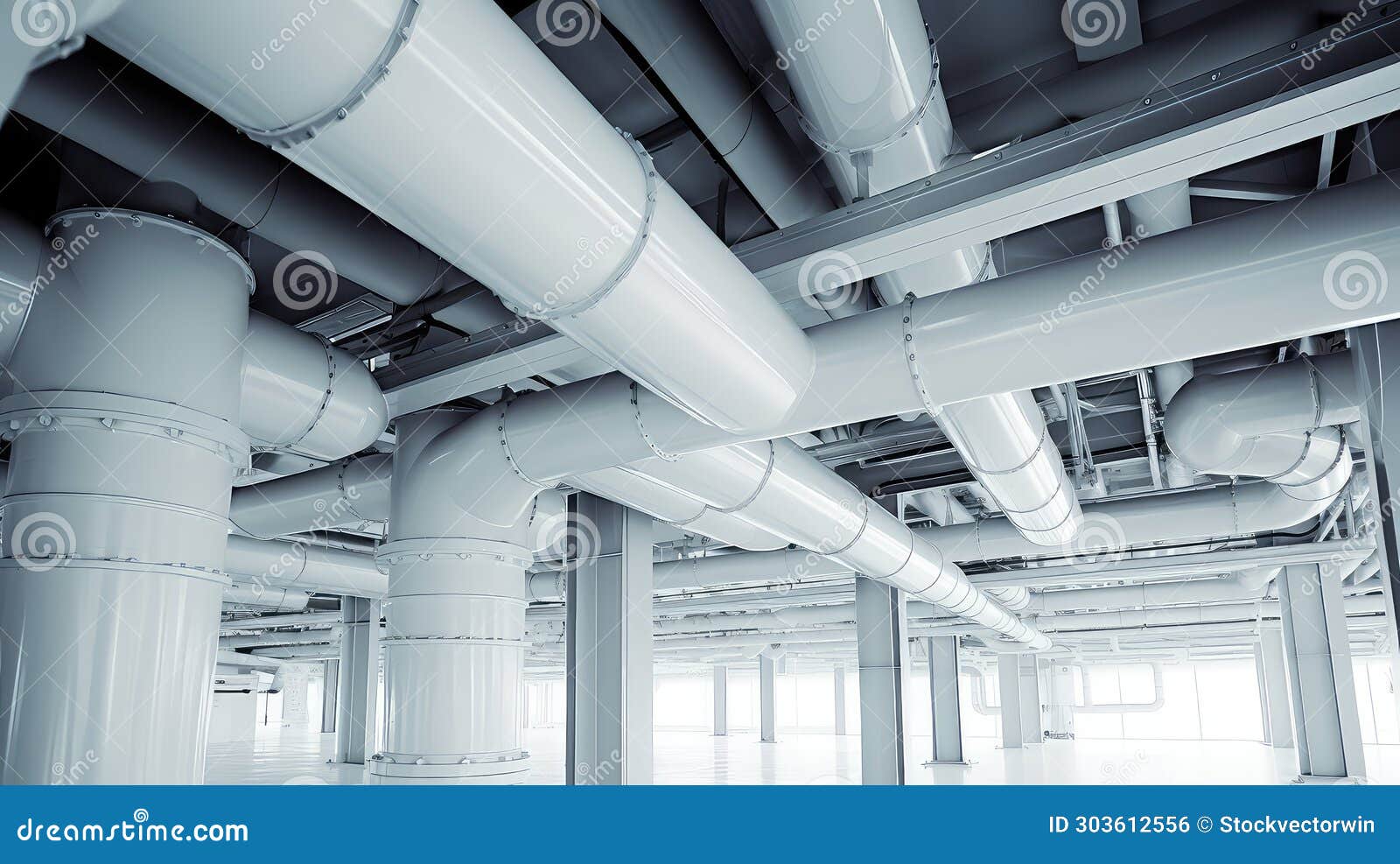 Manufacturing White Industrial Background Stock Illustration ...