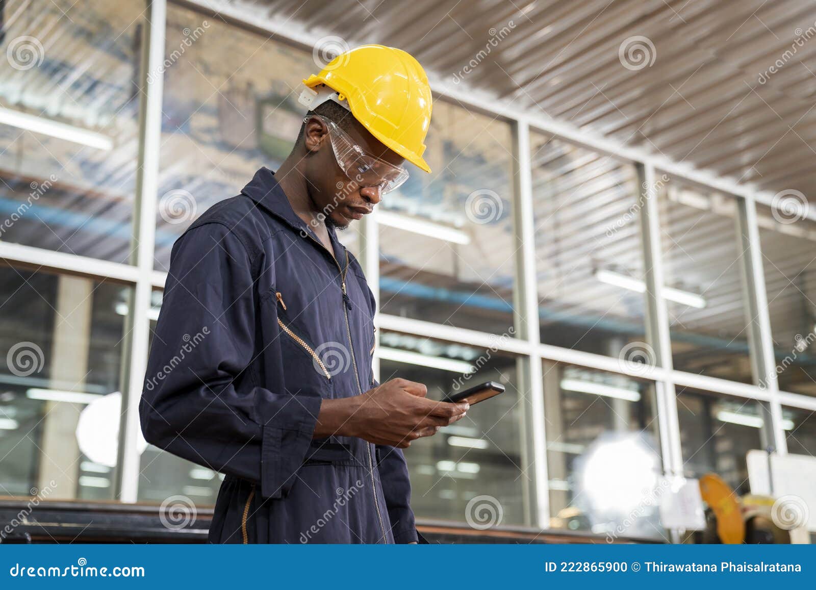 Manufacturing Worker. Worker Controlling the Work Stock Photo - Image ...