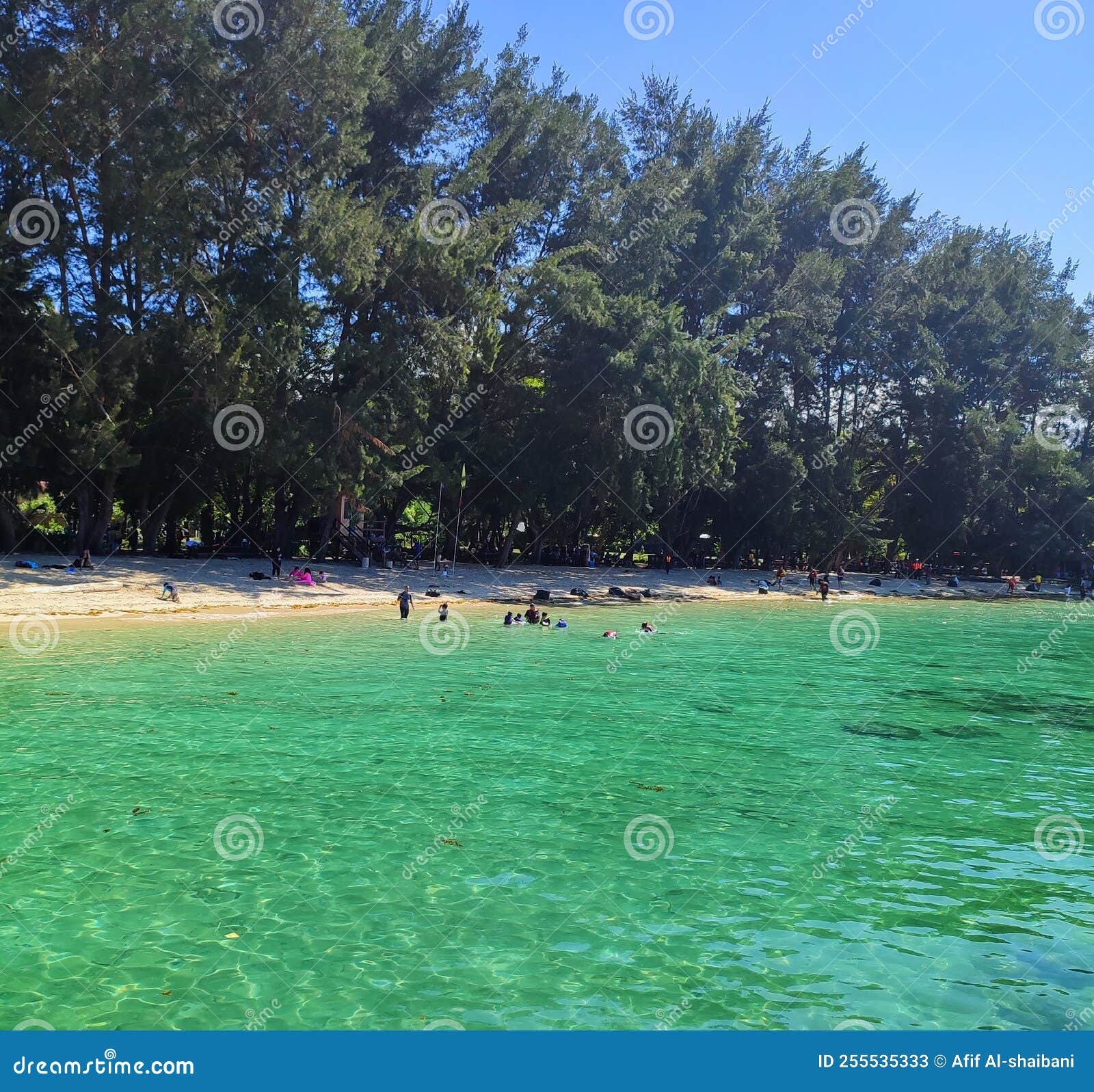 Manukan Island beach view editorial stock photo. Image of manukan ...