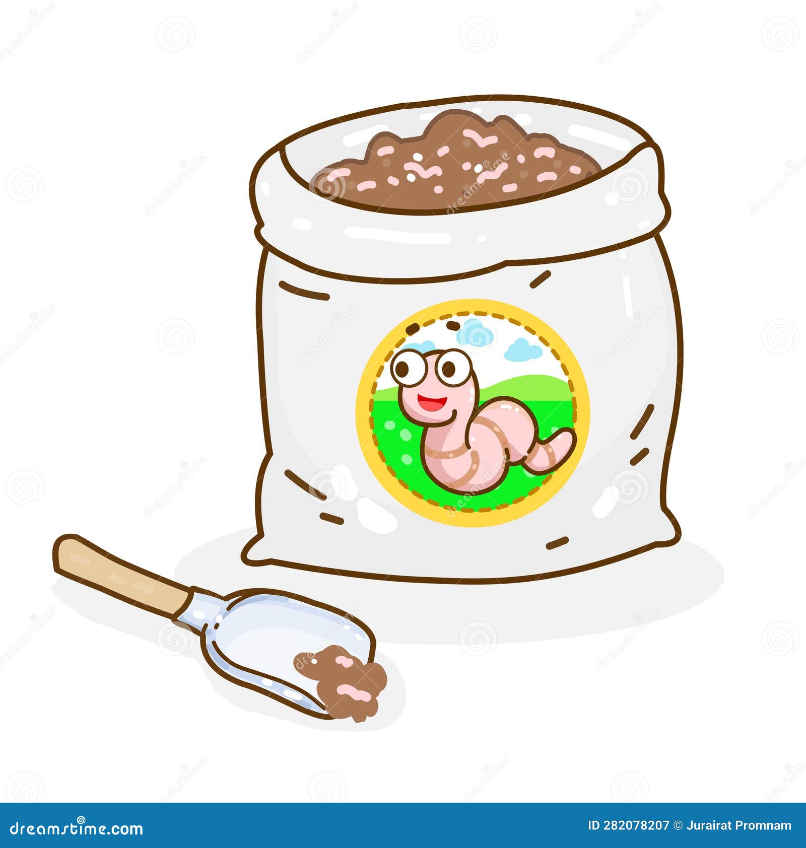 Manure for Farming on Background. Stock Illustration - Illustration of ...