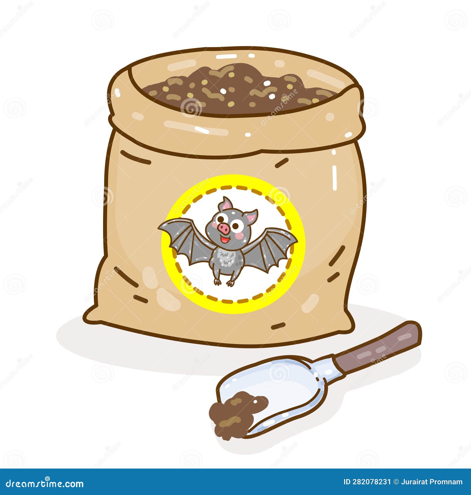 Manure for Farming on Background. Stock Illustration - Illustration of ...