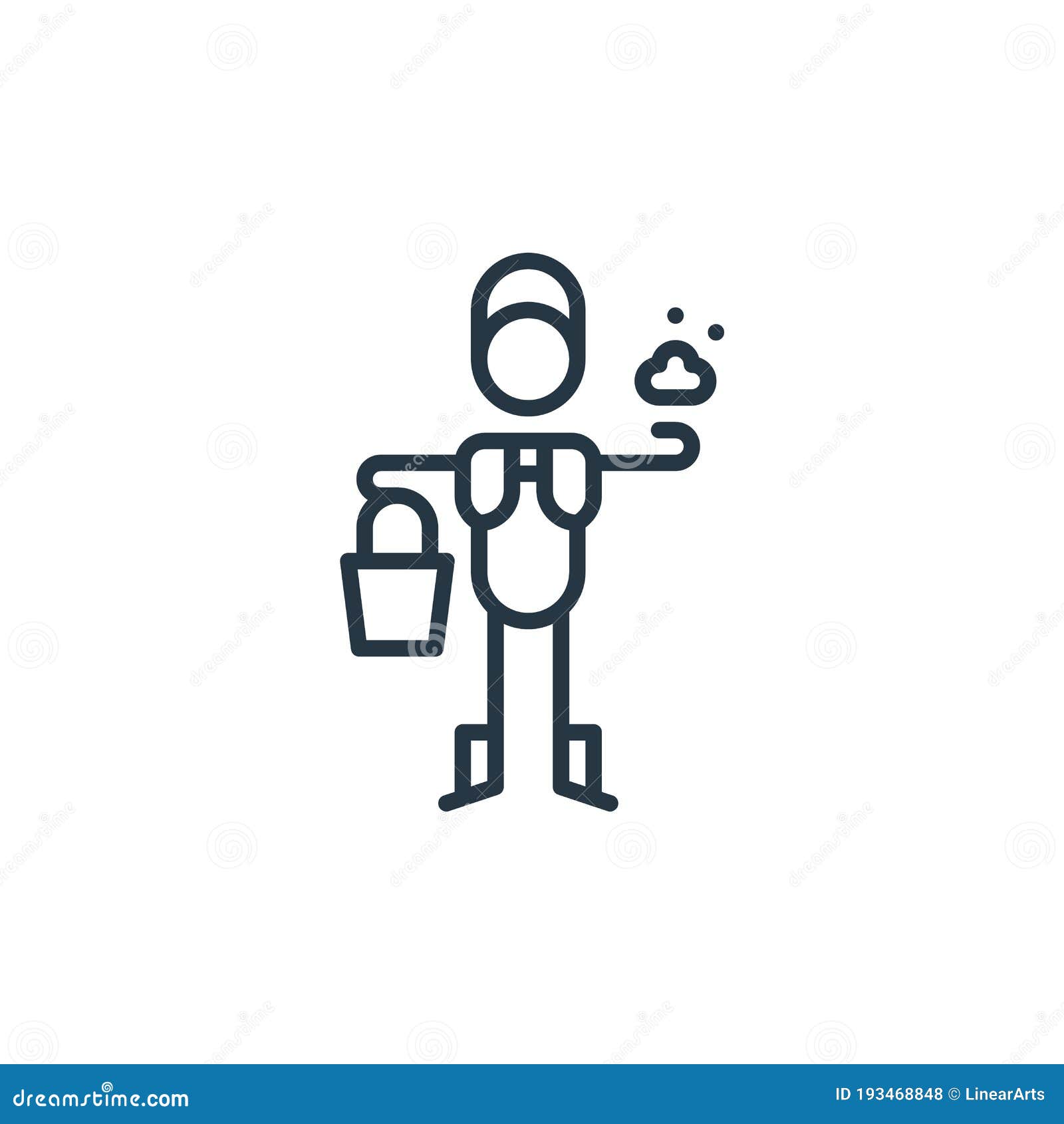 Manure Icon Vector from Agriculture Concept. Thin Line Illustration of ...