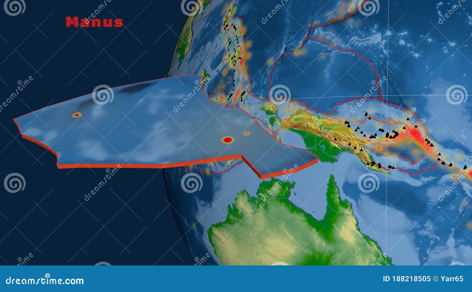 Manus Plate Described and Presented - Physical Stock Illustration ...