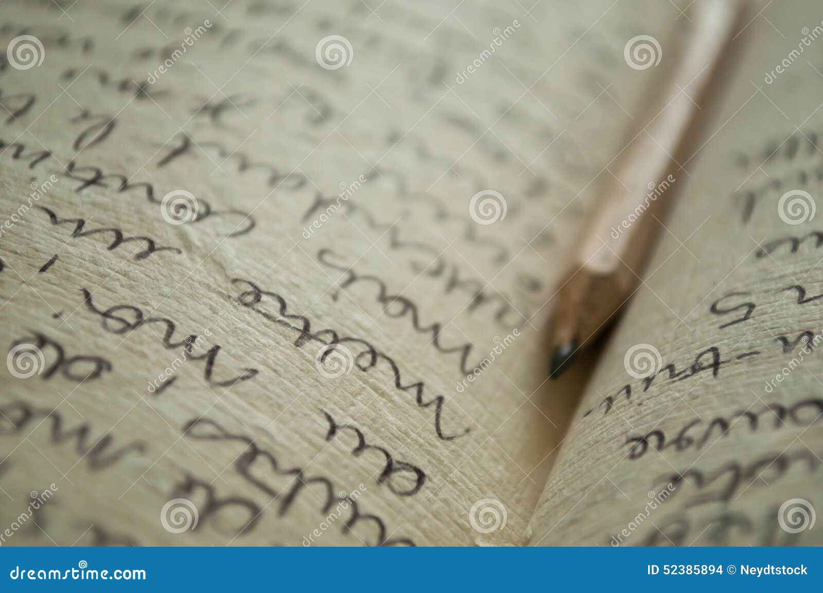 Manuscript writing closeup stock photo. Image of calligraphy - 52385894
