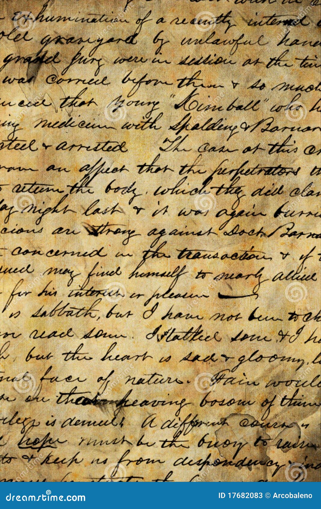 Manuscrito viejo imagen de archivo. Imagen de cursivo - 17682083