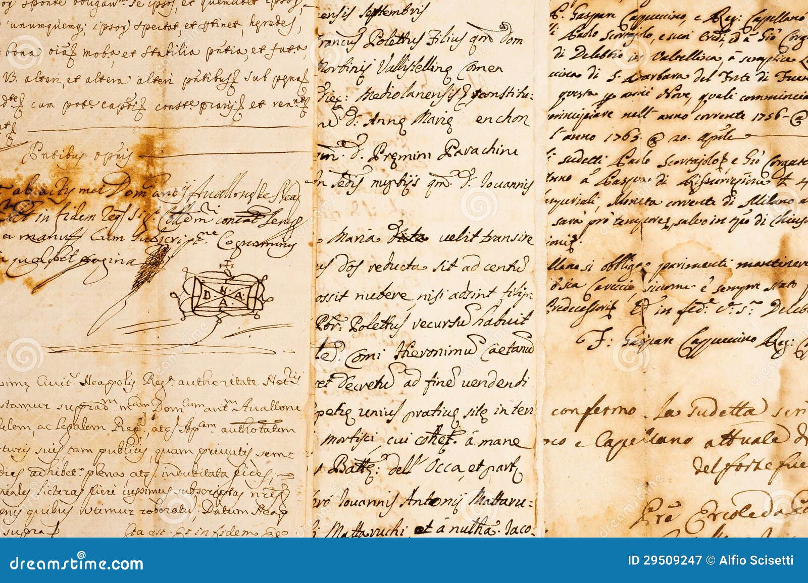 Manuscritos imagen de archivo. Imagen de escriba, bosquejo - 29509247