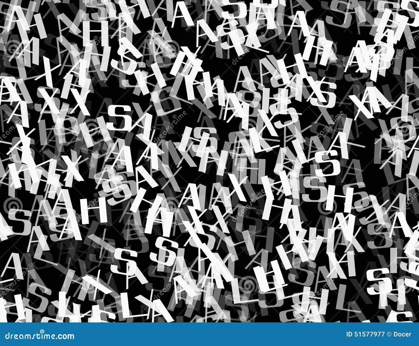 Many Abstract Chaotic Grey Alphabet Letters Stock Illustration ...