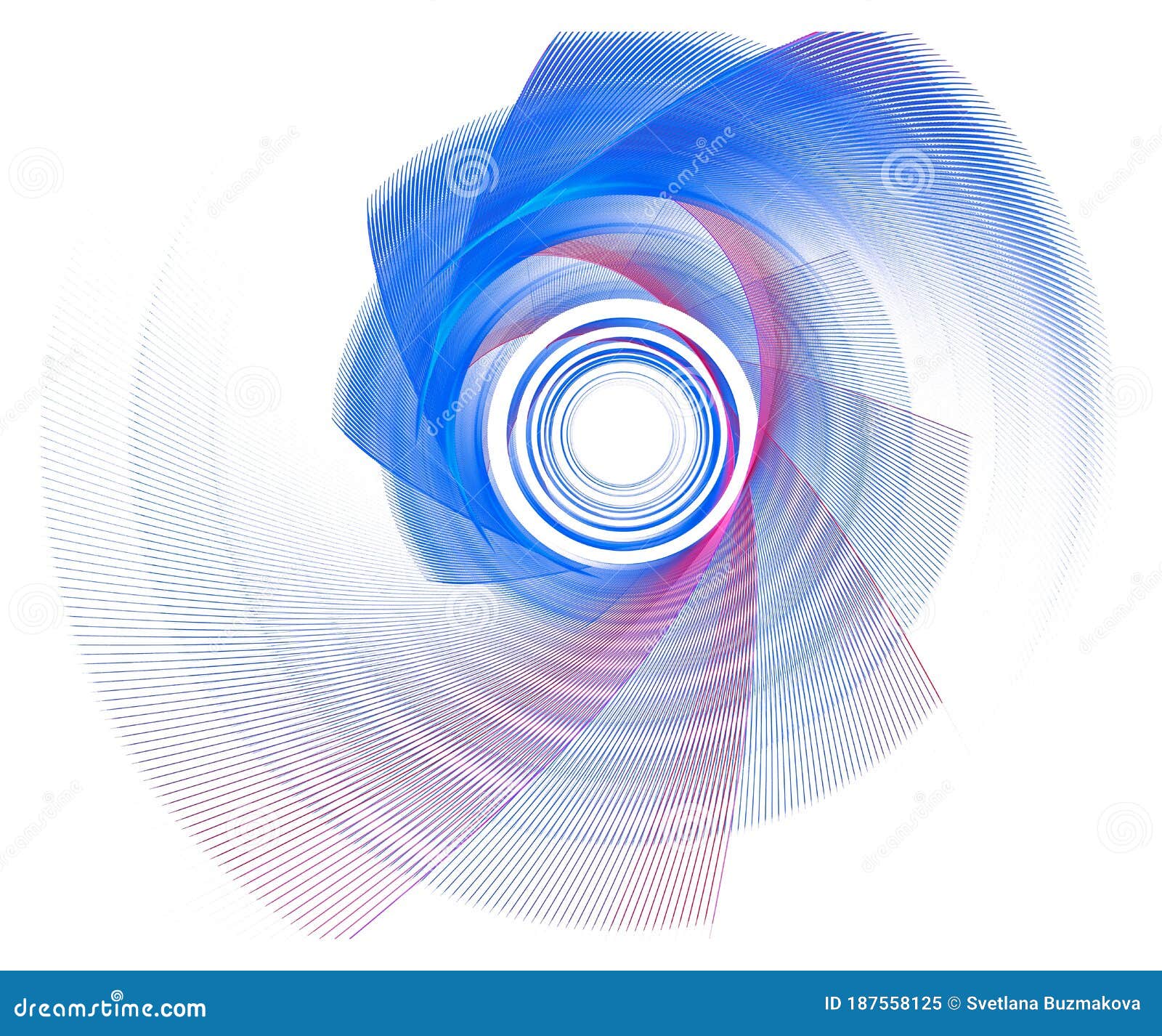 Many Abstract Flat Surfaces Rotate on a White Background. Colorful ...