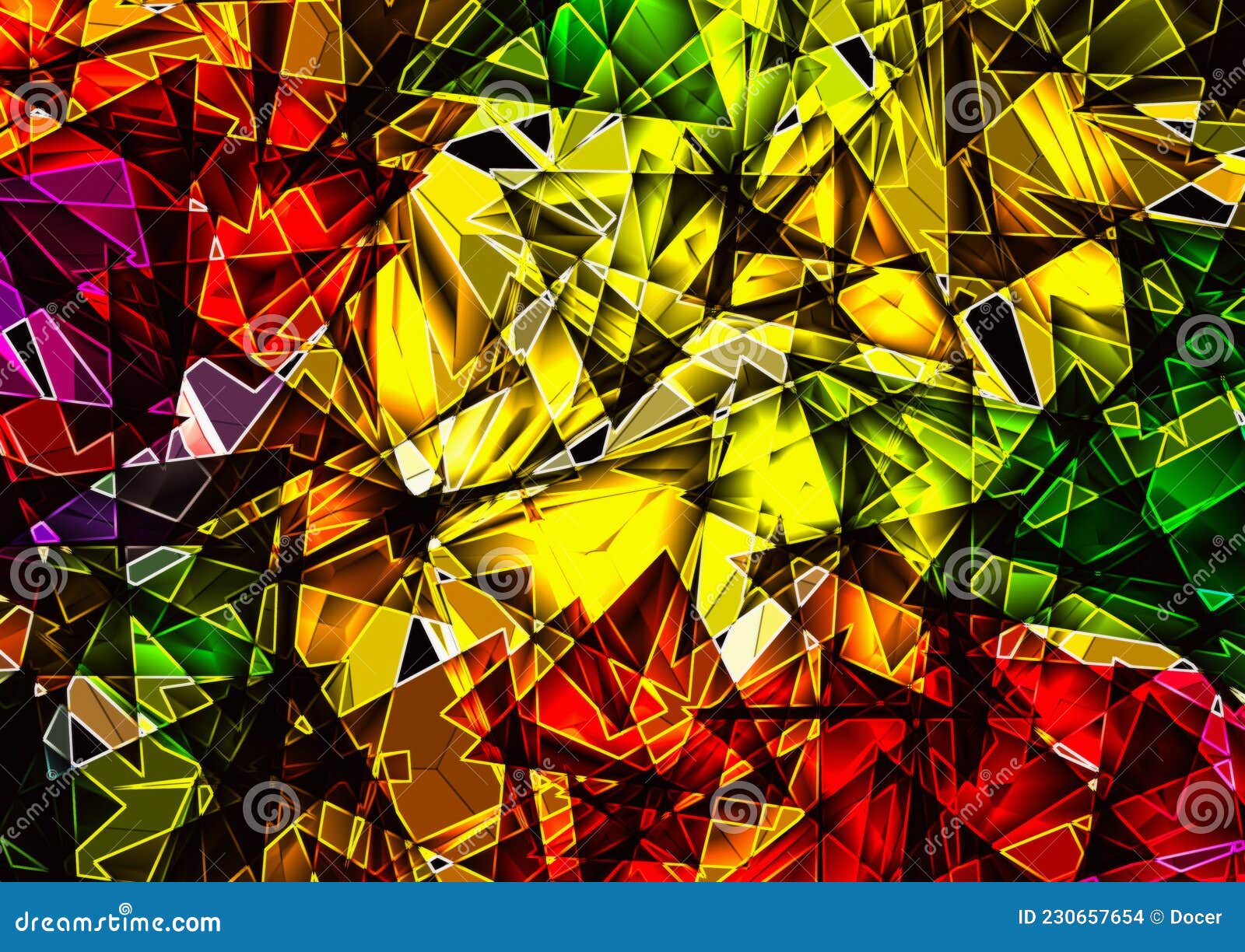 Many Abstract Neon Element of Modern Style Stock Illustration ...