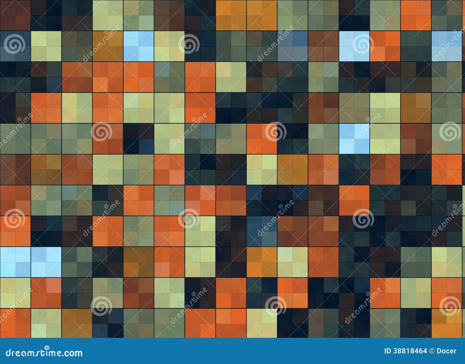 Many Abstract Square Pixels Backgrounds Stock Illustration ...