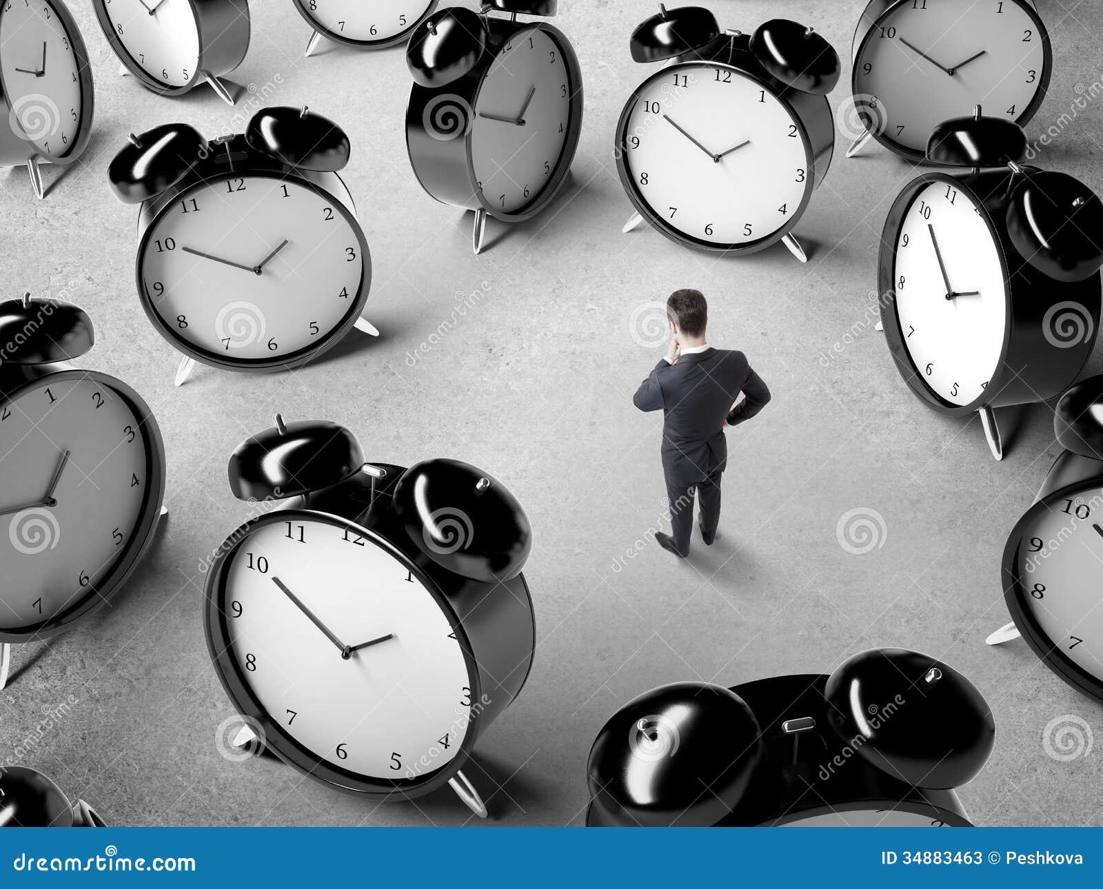 Many alarms stock image. Image of businessman, decisions - 34883463 Many alarms stock image. Image of businessman, decisions - 34883463