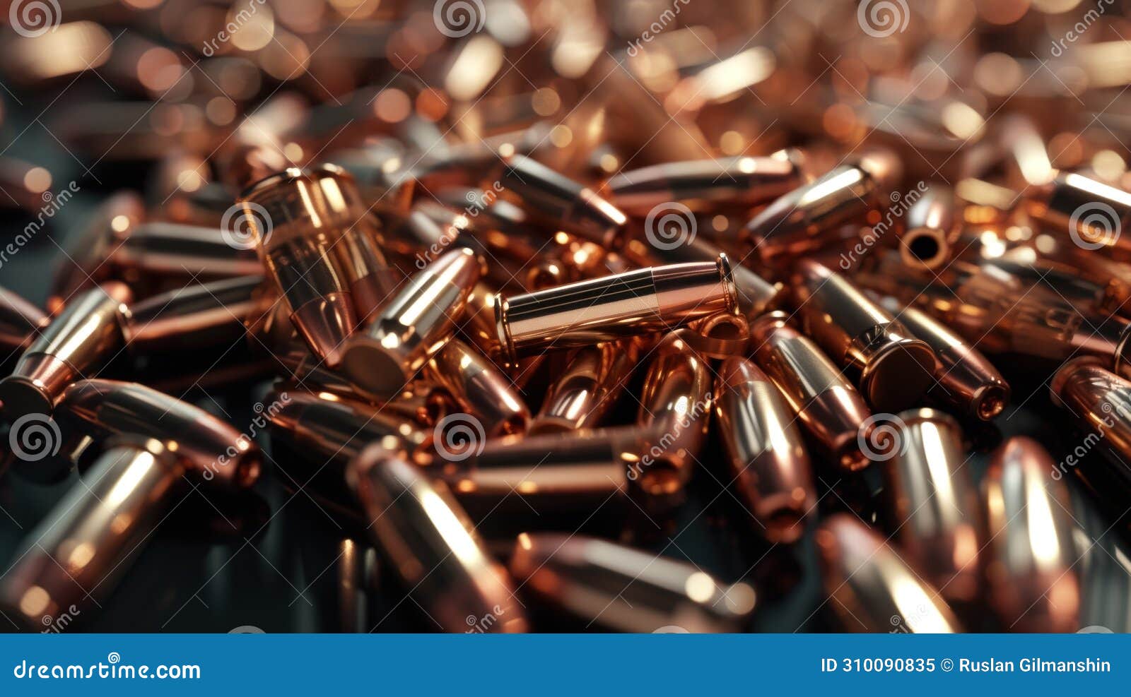 Many Ammunition Bullets Pattern Background Stock Illustration ...