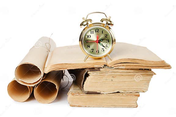Many Ancient Scrolls and Old Books Stock Image - Image of paper ...