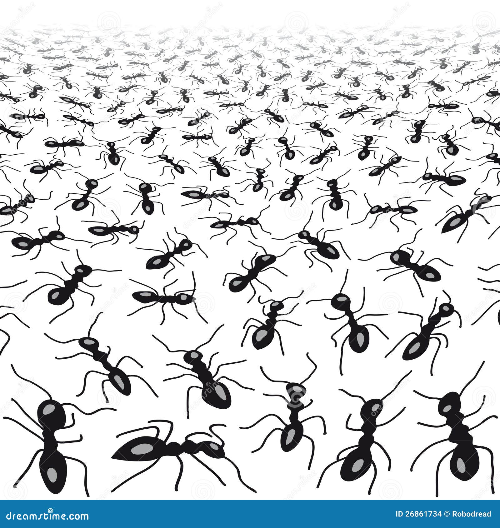 Many ants stock vector. Illustration of wallpaper, colony - 26861734