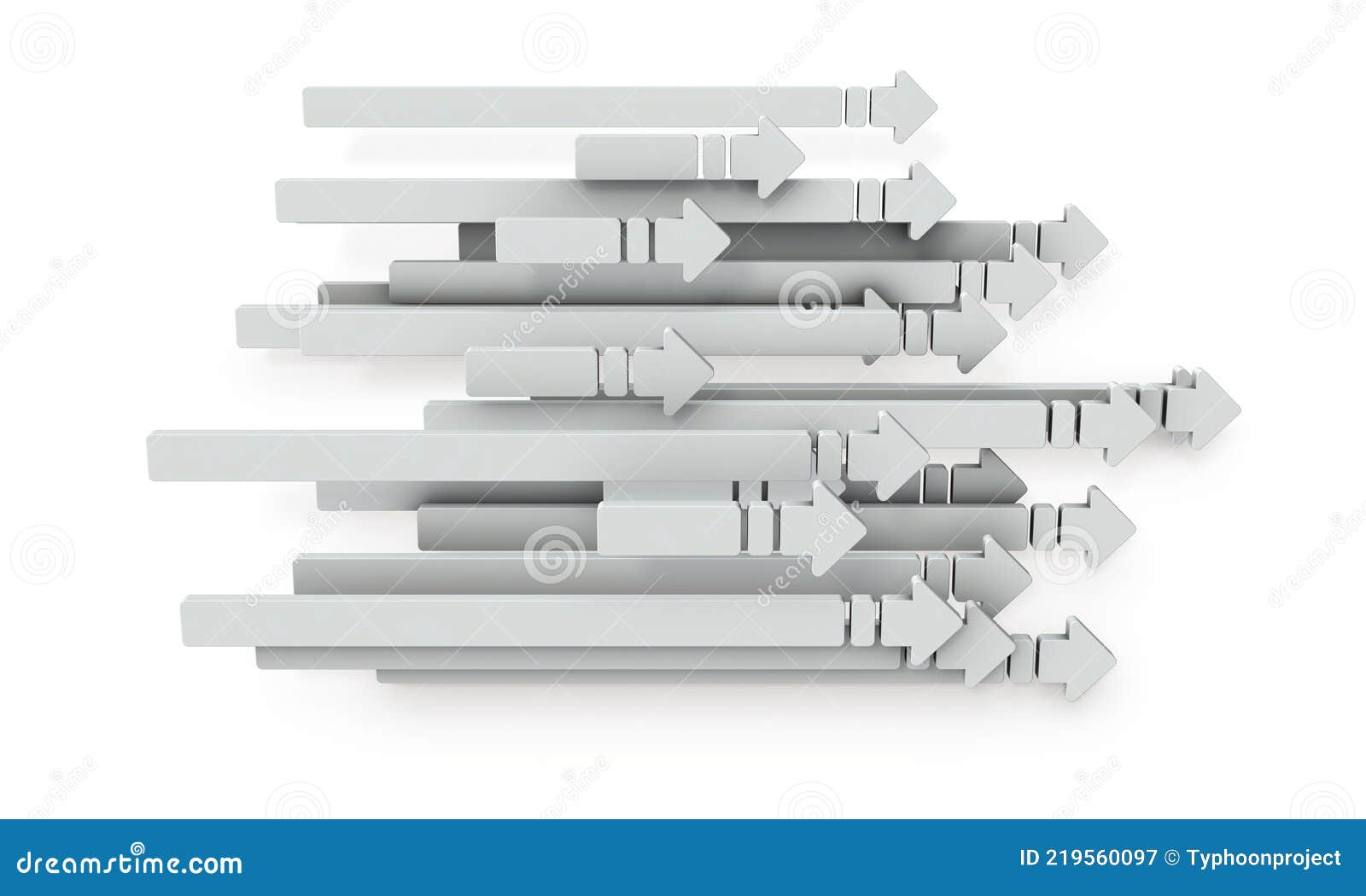 Many Arrows Going To the Right. it`s an Abstract that Represents ...