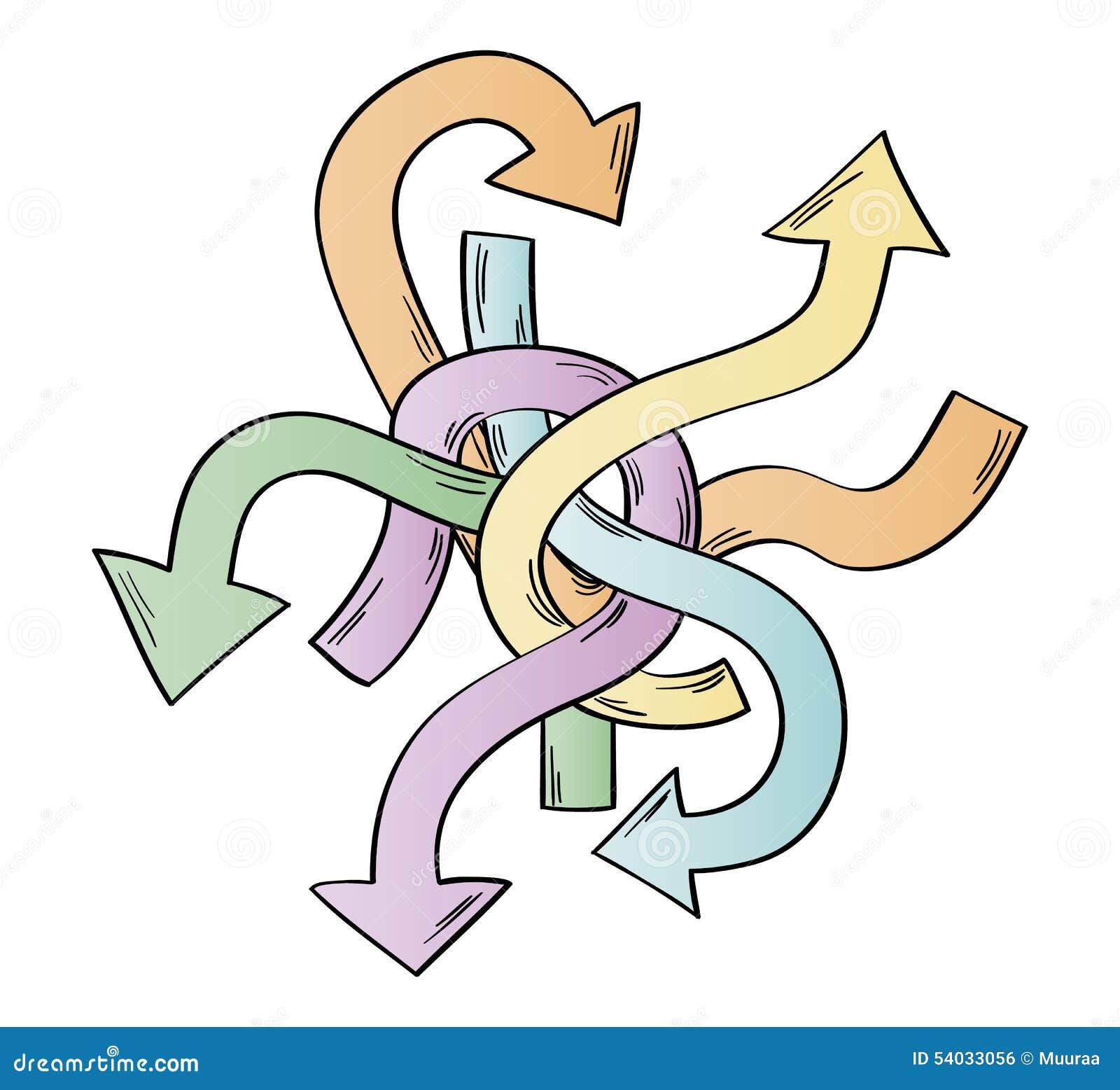 Many Arrows Many Ways Stock Illustrations – 170 Many Arrows Many Ways ...