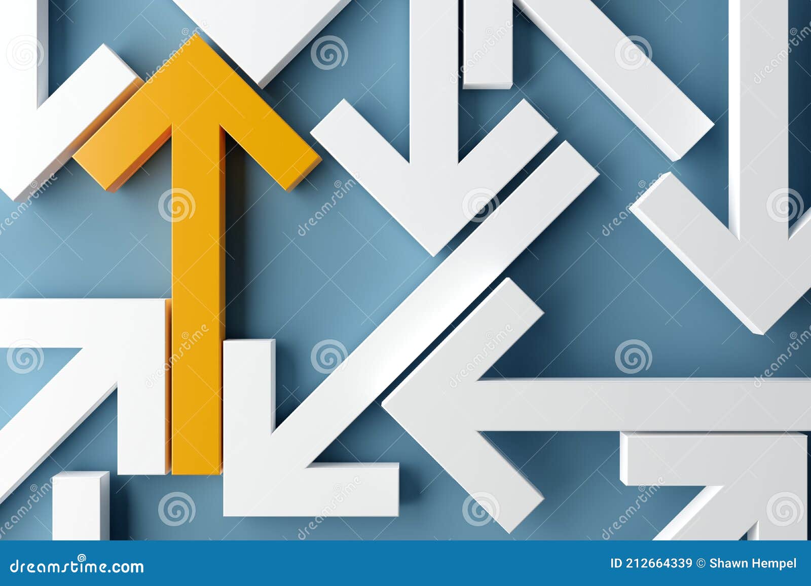 Many Arrows Pointing in Different Directions with Arrows in the Middle ...