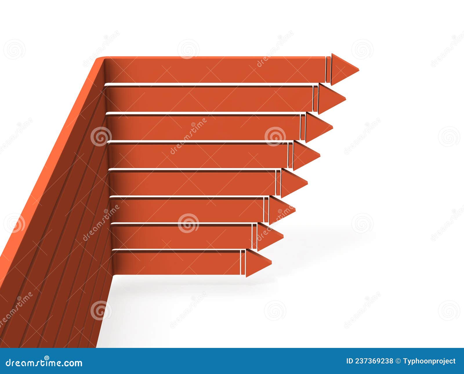 Many Arrows that Turn Right at Right Angles. it Stacks and Works ...