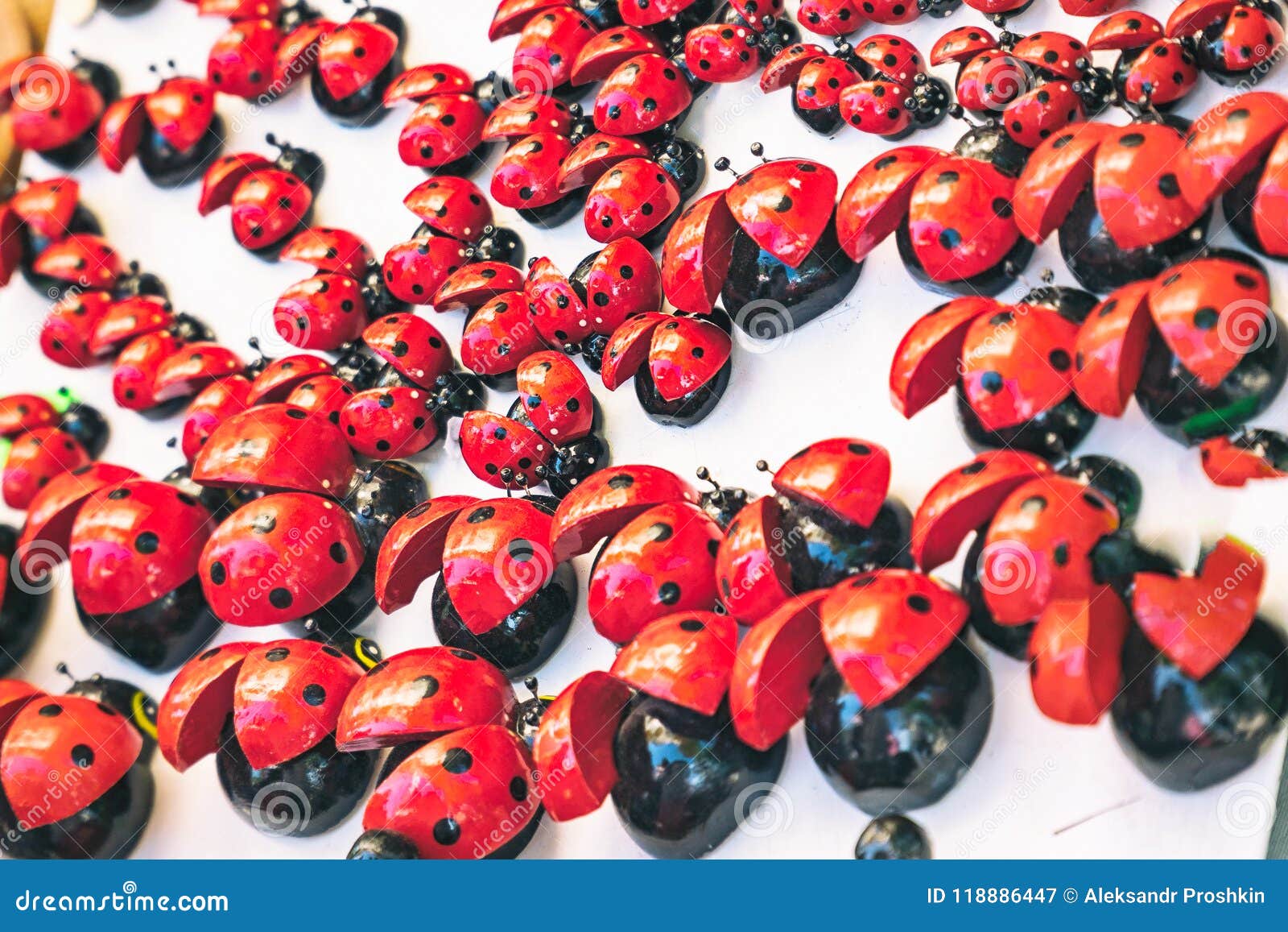 Many Artificial Lady Bug Toy Stock Image - Image of play, ladybug ...