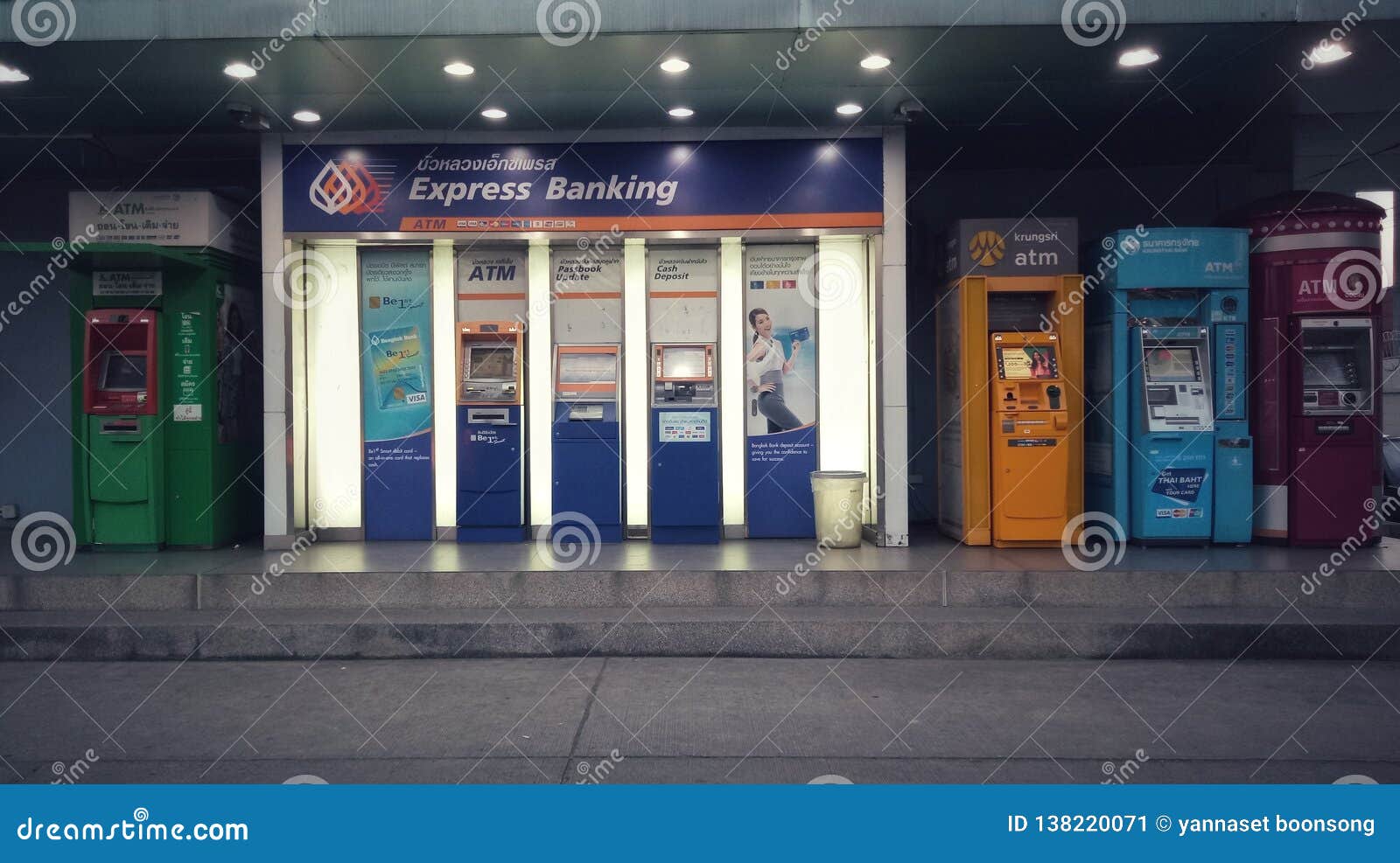 Many ATM Bank Account in Thailand. Editorial Photo - Image of thailand ...