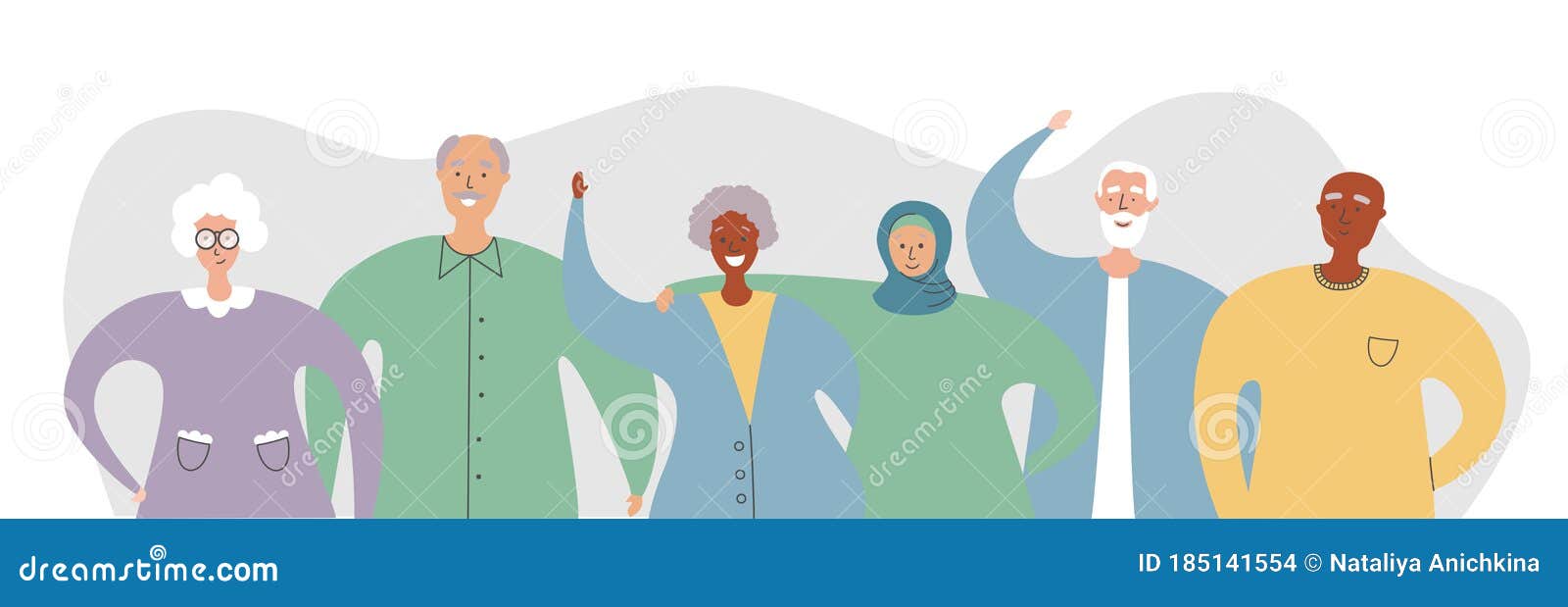 Different Races And Nationalities Of Women. A Set Of Characters. Banner ...