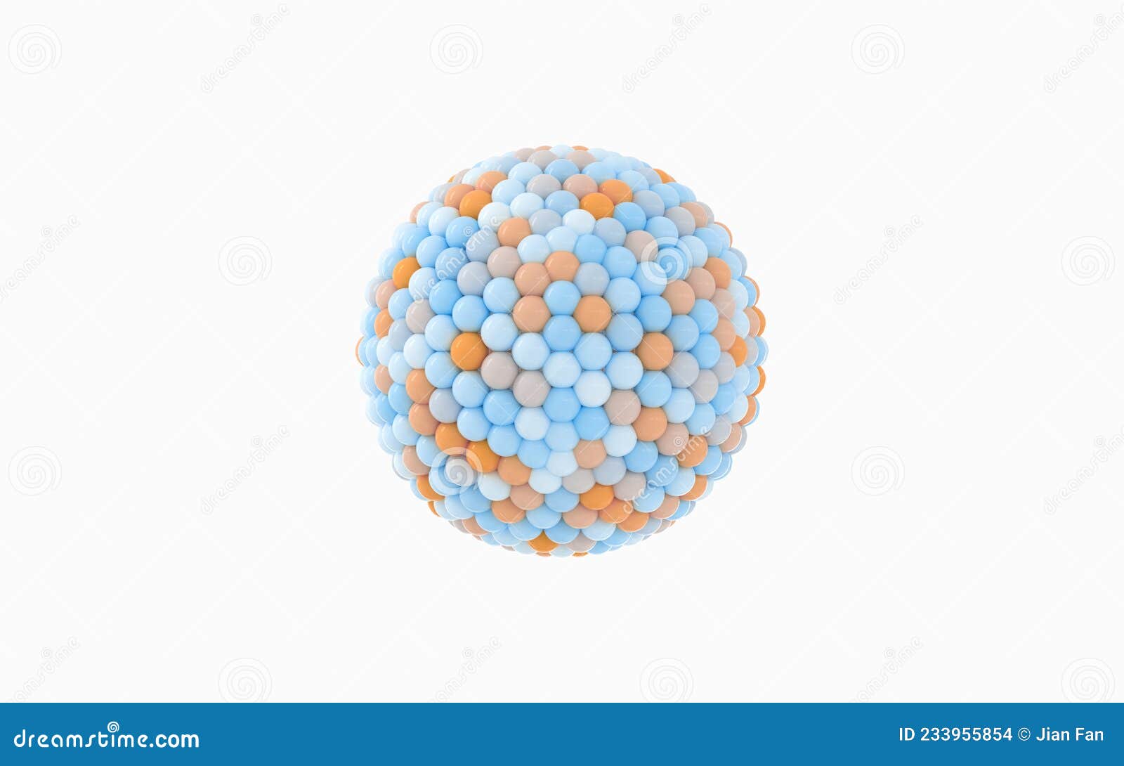 Many Balls are Combined into a Big Ball, 3d Rendering Stock ...