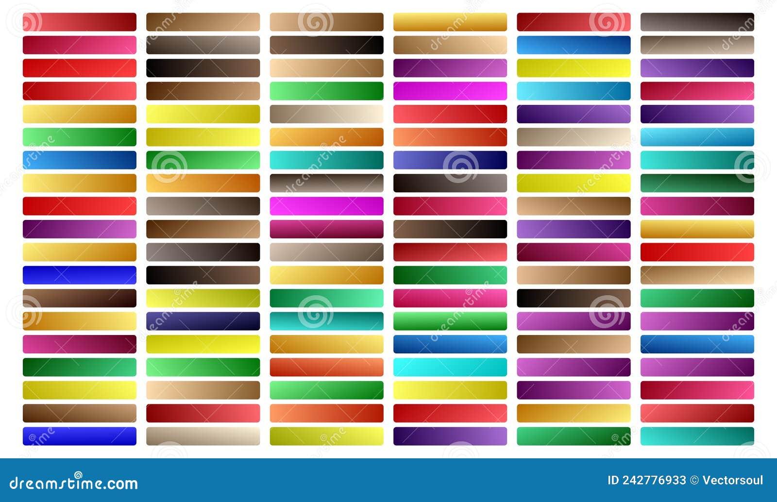 Many Banner, Button Shape Vector Illustration Stock Vector ...