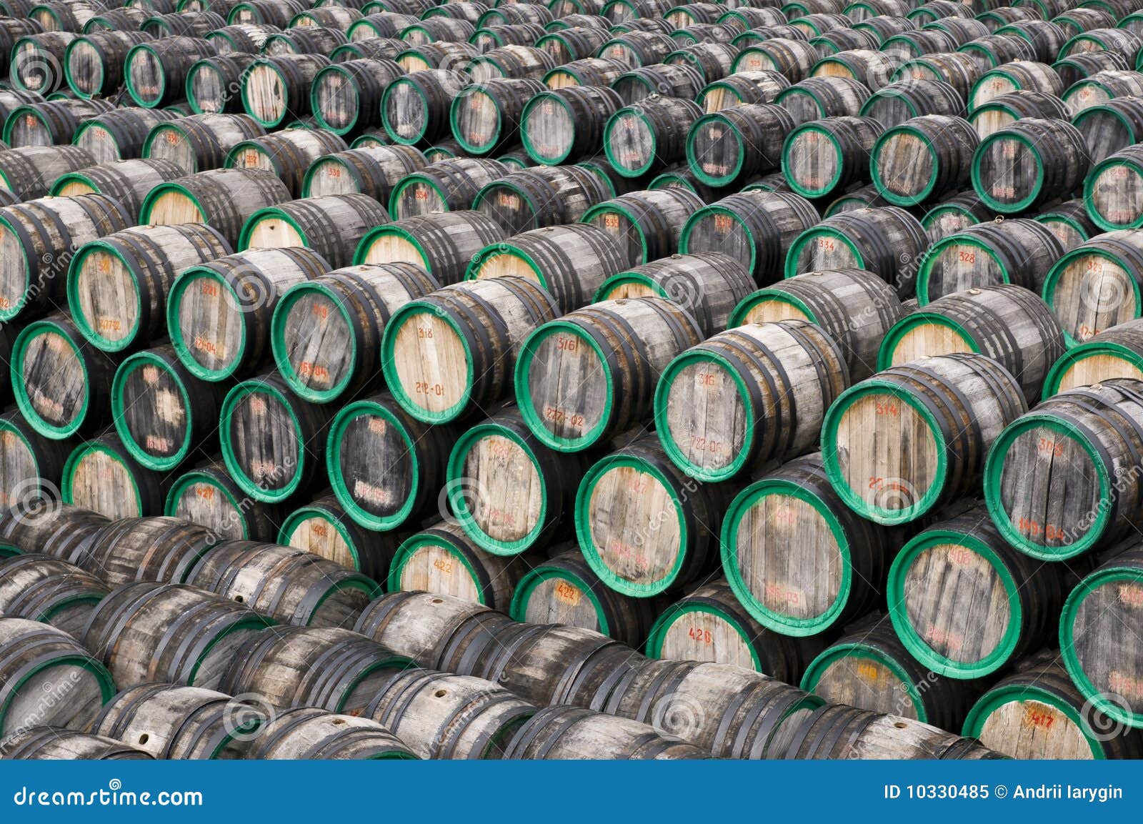 Many barrels stock image. Image of bottle, winemaking - 10330485