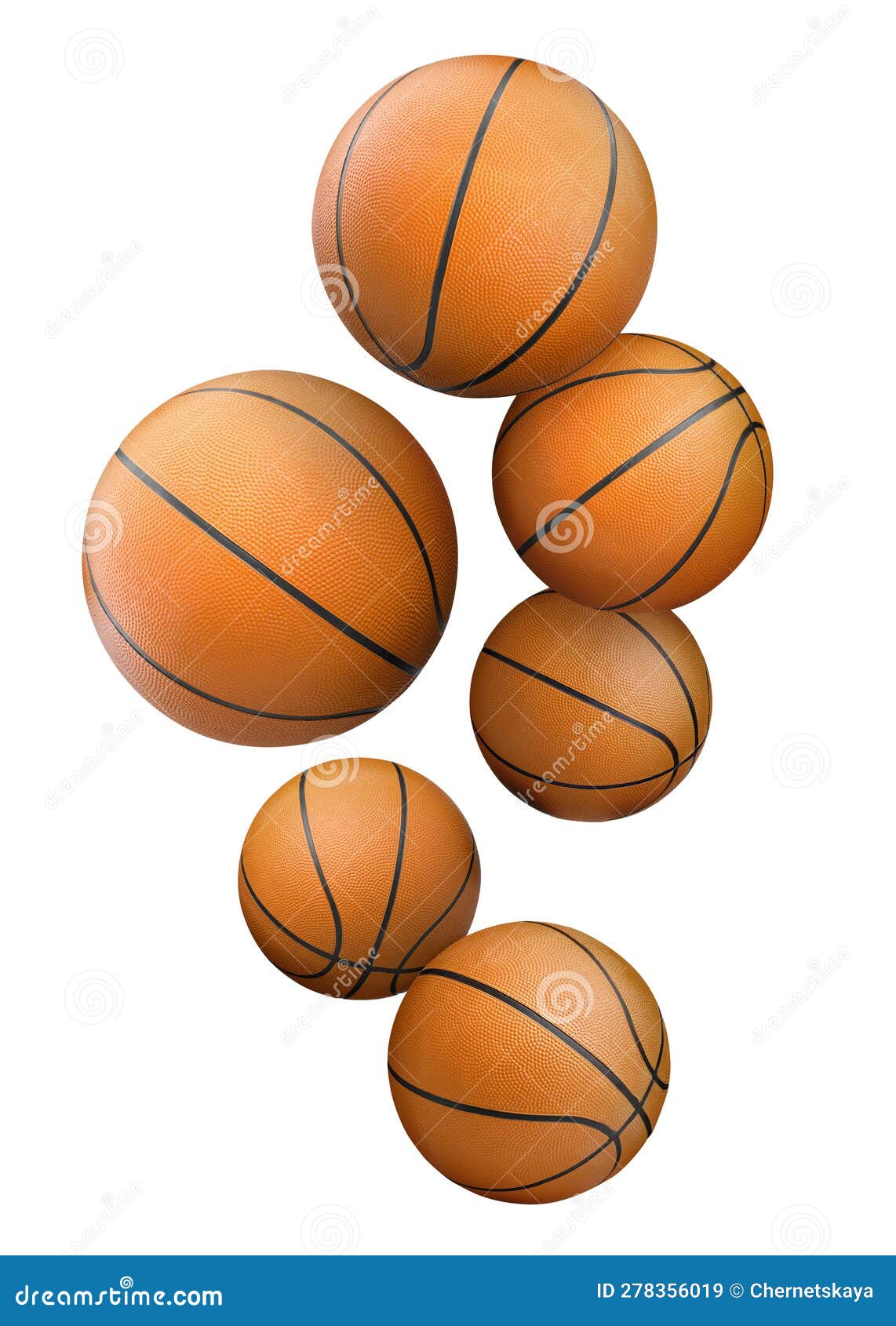 Balls Are Falling And Rolling On Dark Background. Design. Balls Fall ...